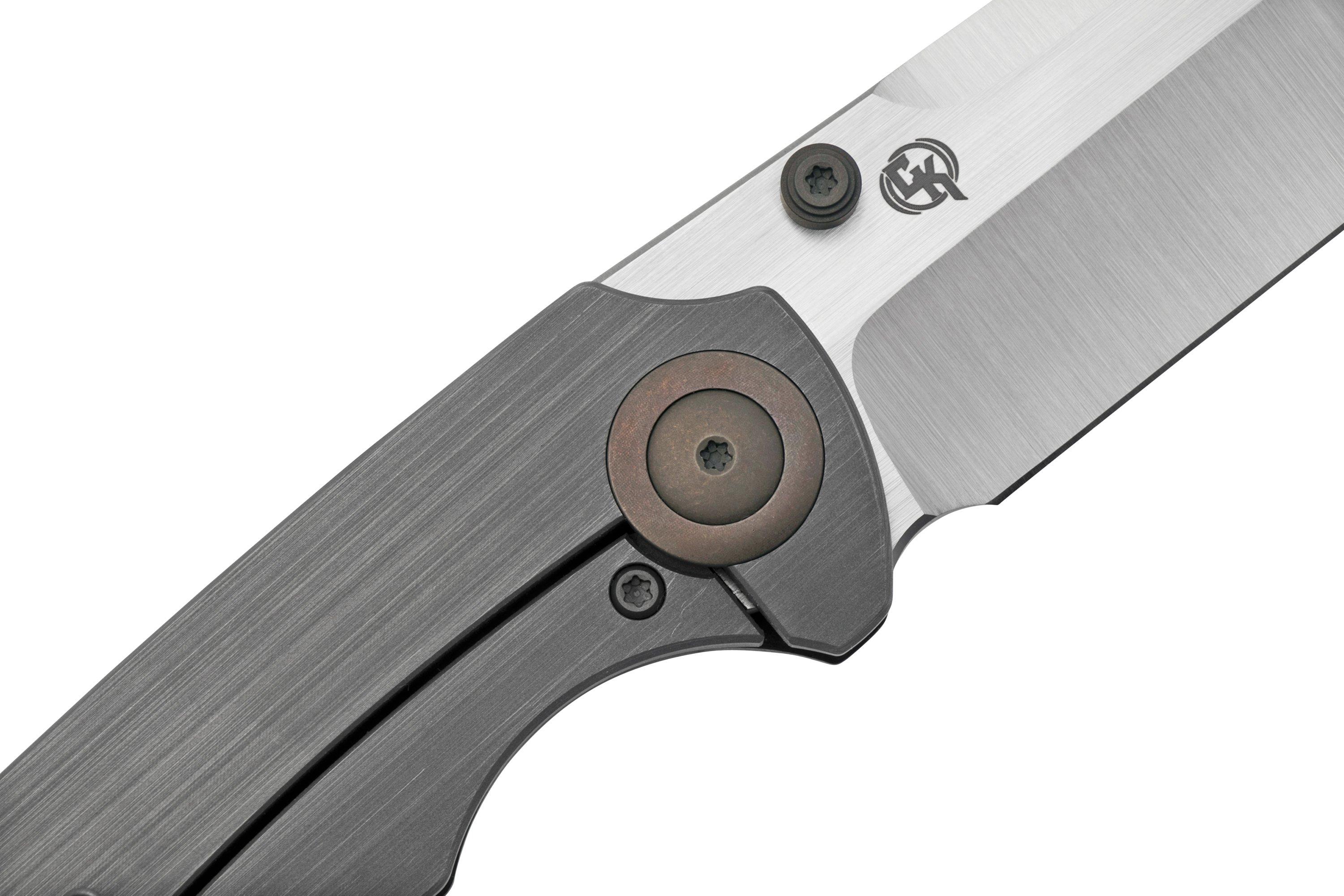 WE Knife Thug XL, WKWE20028D-2, Shredded Carbonfiber, Grey Titanium ...