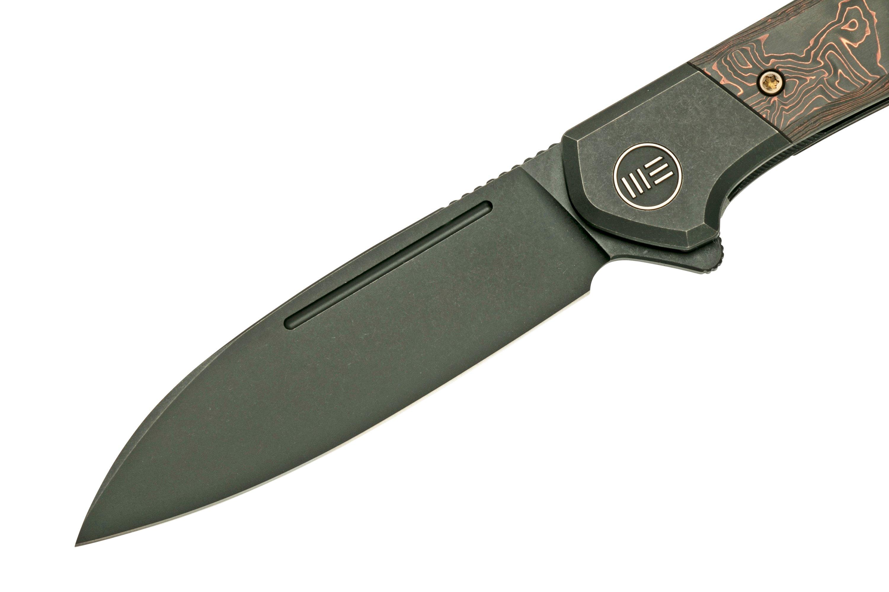 WE Knife Soothsayer WE20050-2 Grey Titanium/Carbonfiber, pocket knife ...