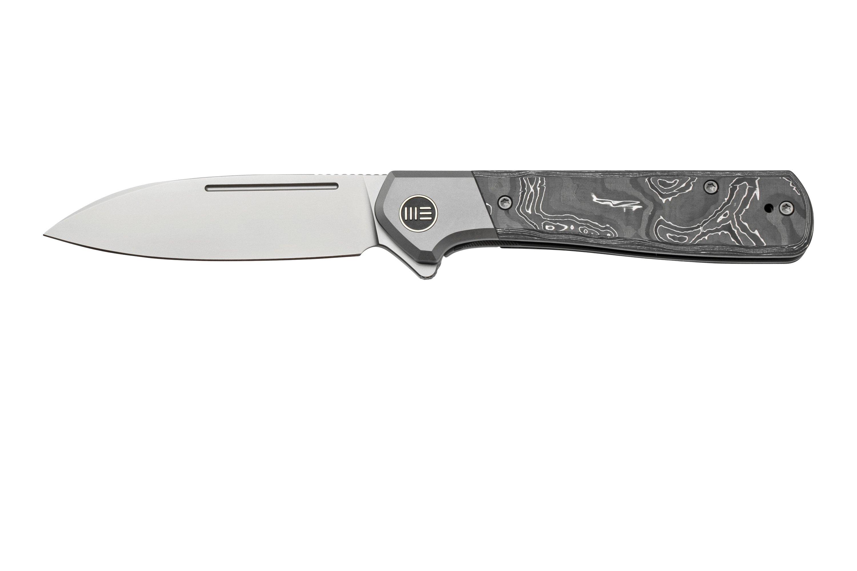 WE Knife Soothsayer WE20050-3 Grey Titanium/Carbonfiber, pocket knife ...