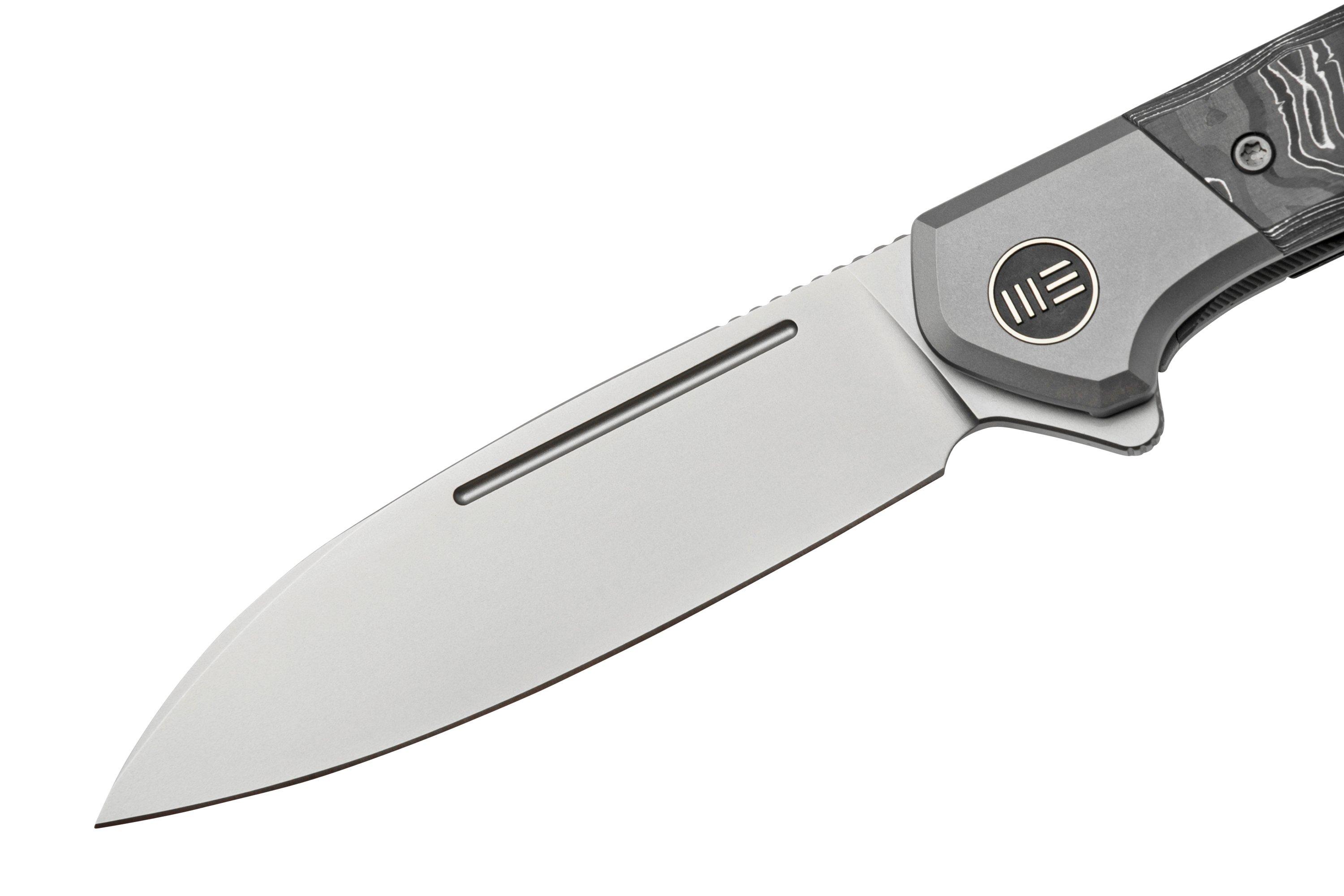 WE Knife Soothsayer WE20050-3 Grey Titanium/Carbonfiber, pocket knife ...