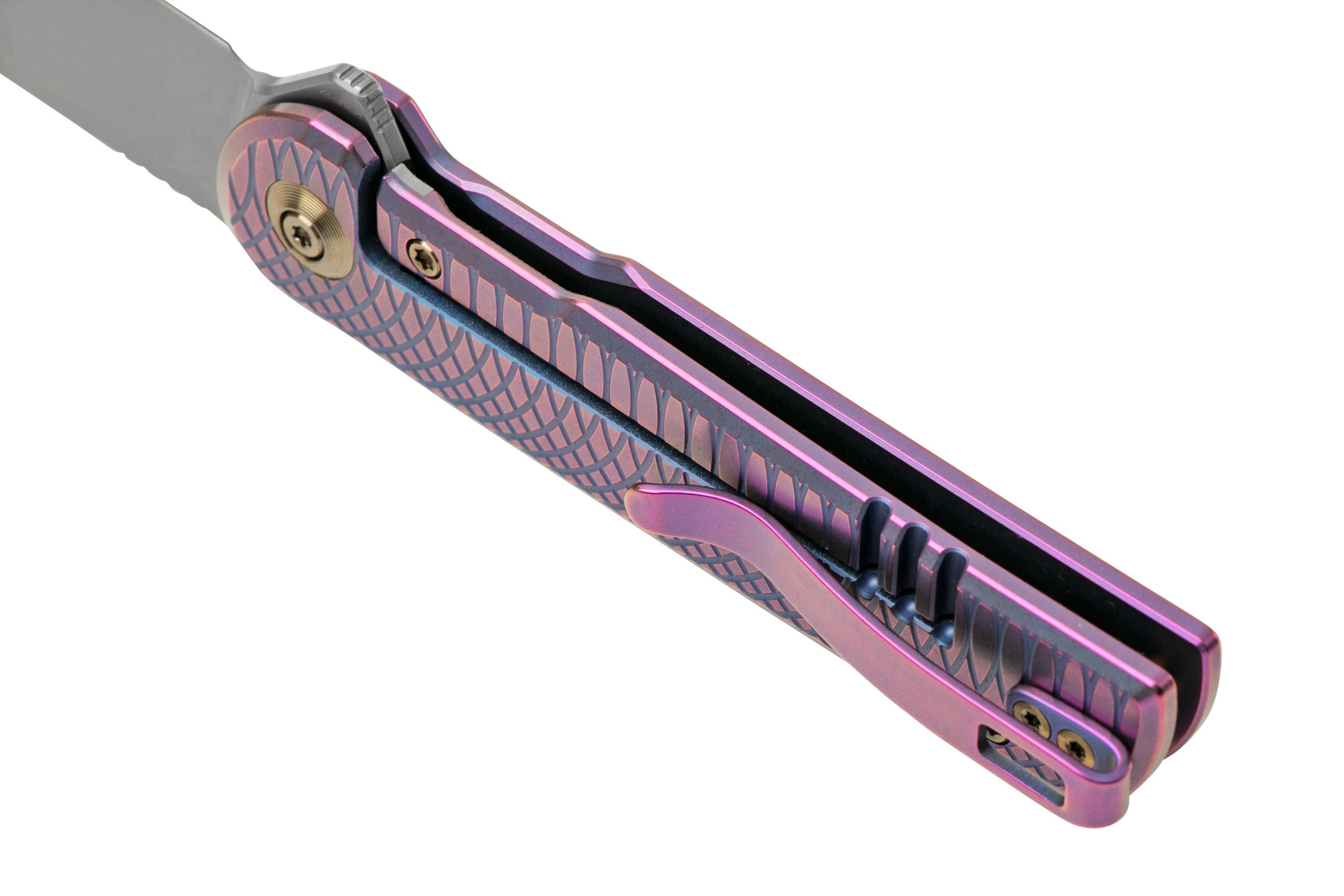 WE Knife Charith Purple Titanium, CPM 20CV Limited Edition, WE20056-2 ...