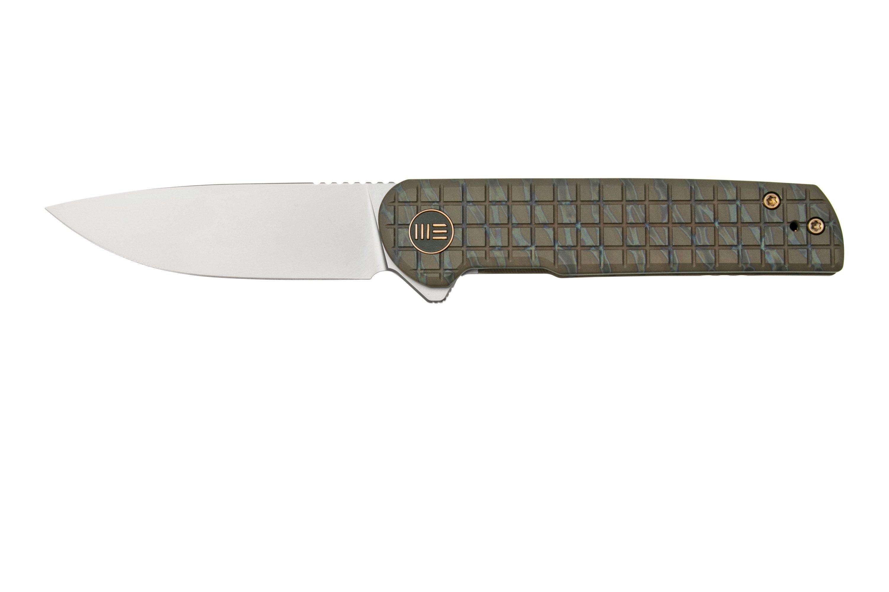 WE Knife Charith Tiger Stripe Flamed Titanium, CPM 20CV Limited Edition ...