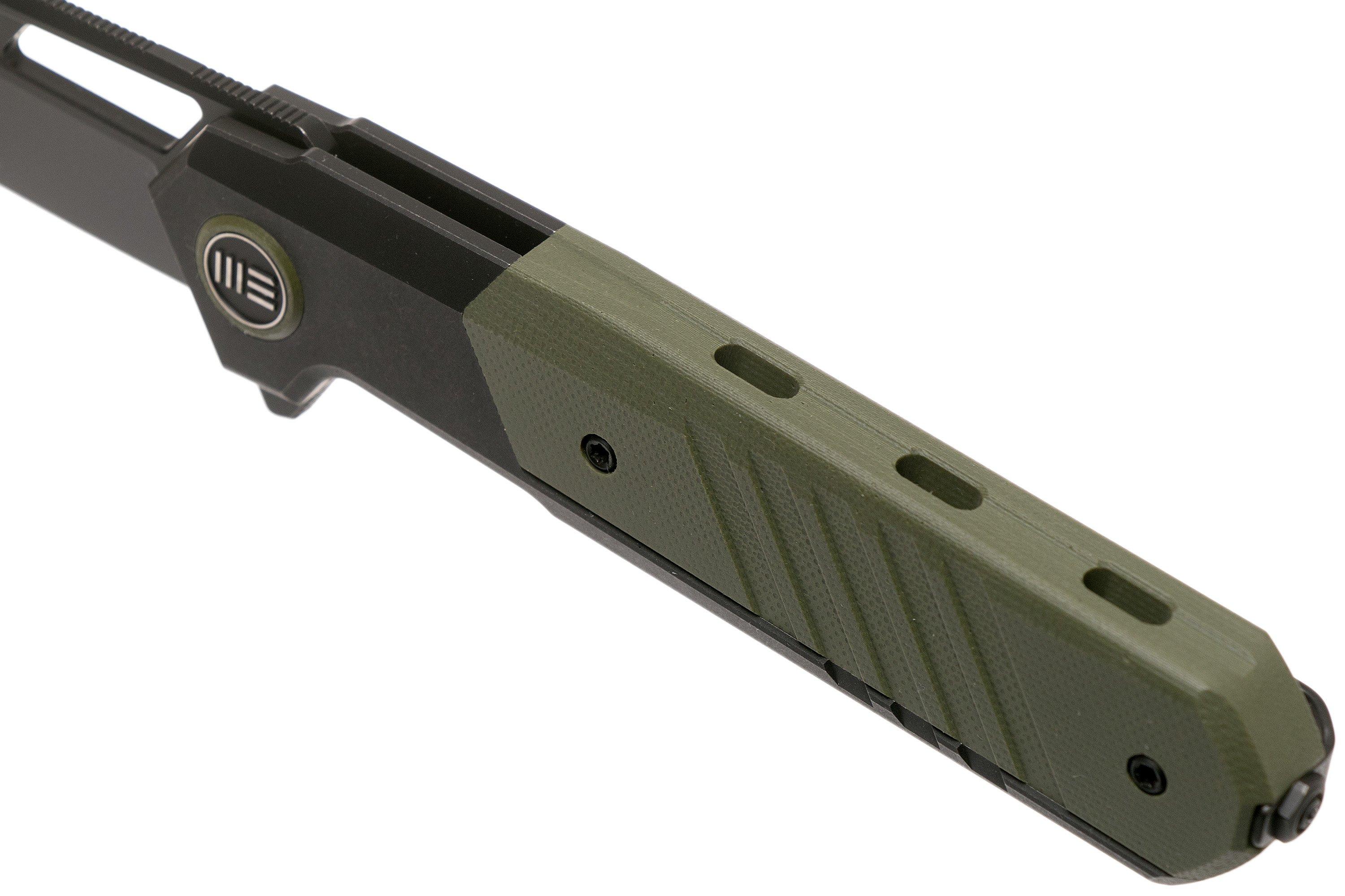 WE Knife Arsenal WE20073-2 Blackwashed, Green G10 pocket knife, Ostap ...