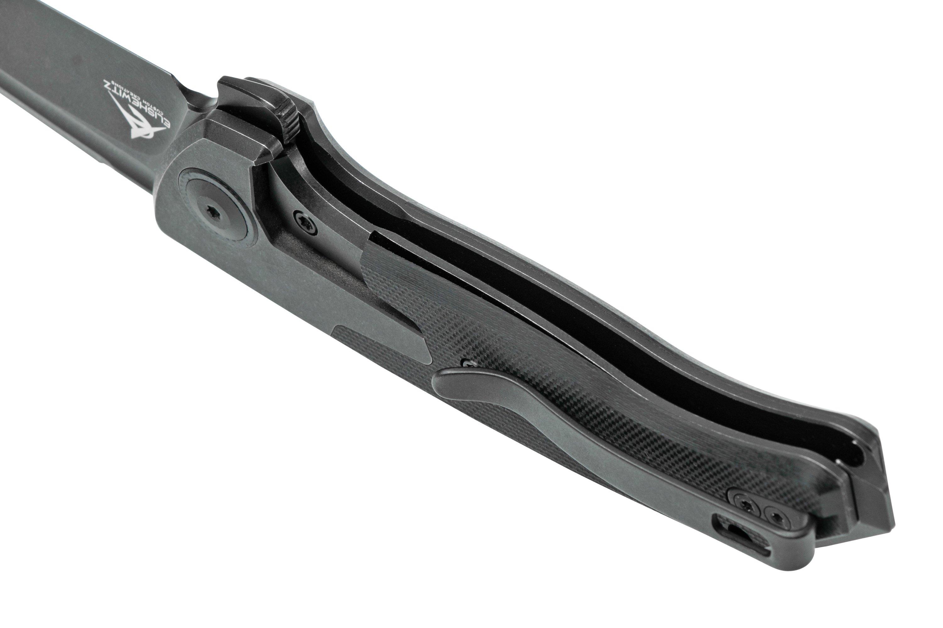 WE Knife Press Check WE20078A-1 Matte Black Titanium navalha | Compras ...