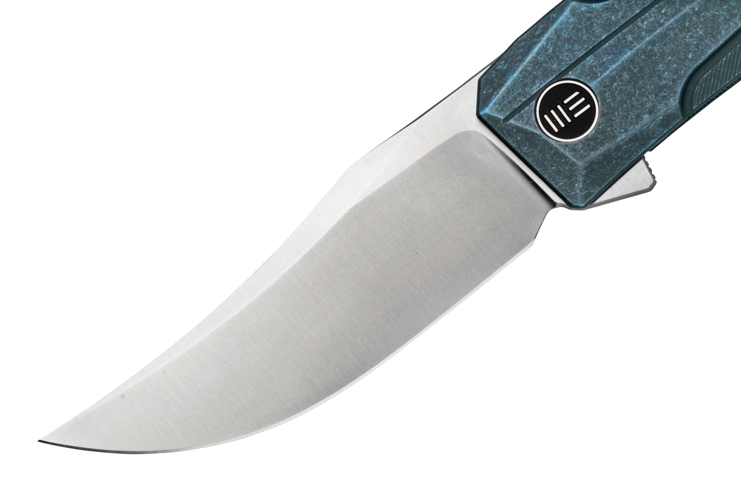 WE Knife Shuddan WE21015-2, Blue Titanium pocket knife | Advantageously ...