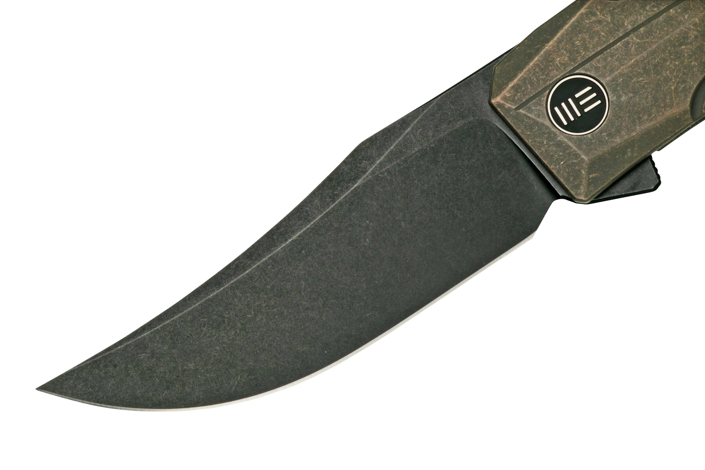WE Knife Shuddan WE21015-3, Bronze Titanium pocket knife ...