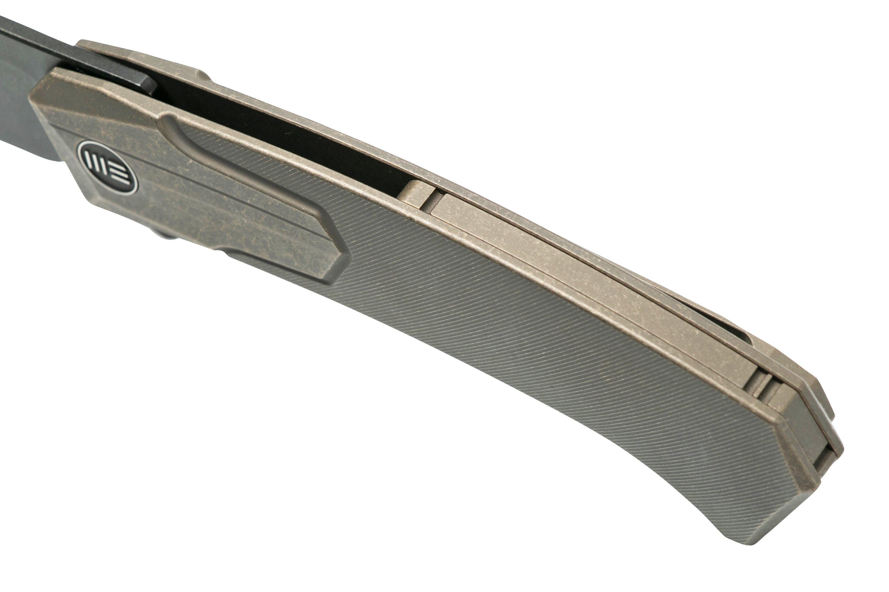 WE Knife Shuddan WE21015-3, Bronze Titanium pocket knife ...