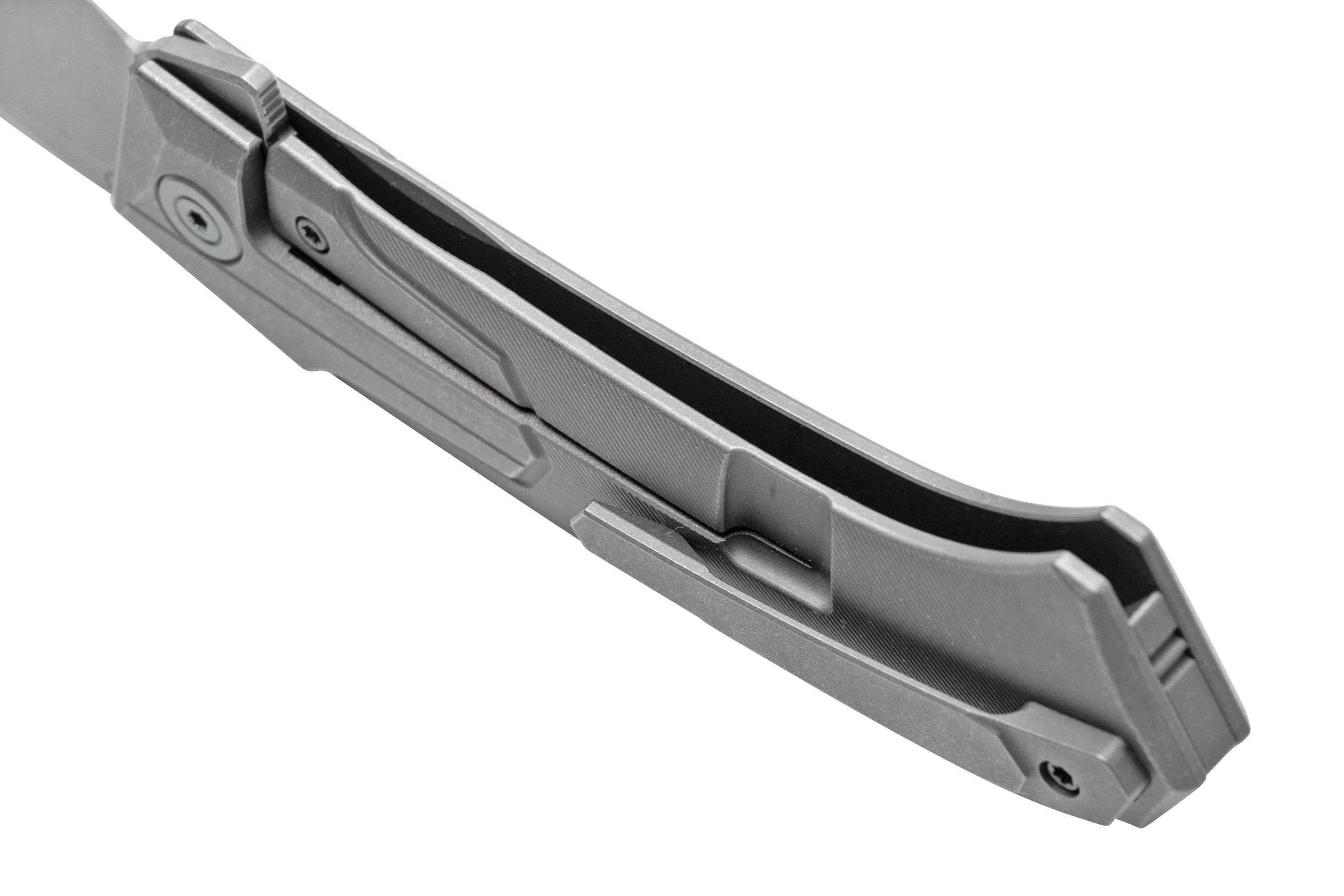 WE Knife Shuddan WE21015-4, Gray Titanium pocket knife | Advantageously ...