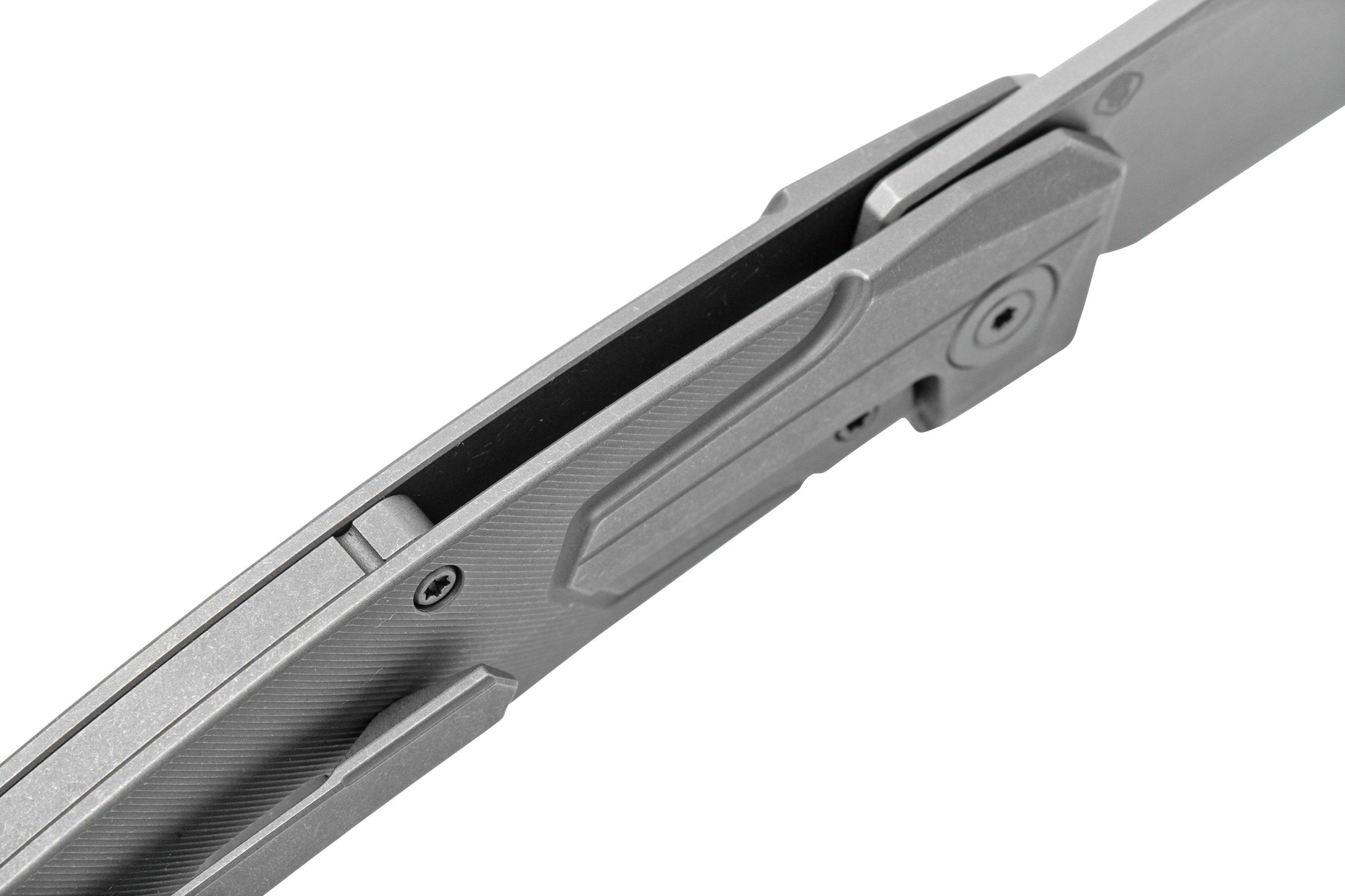 WE Knife Shuddan WE21015-4, Gray Titanium pocket knife | Advantageously ...