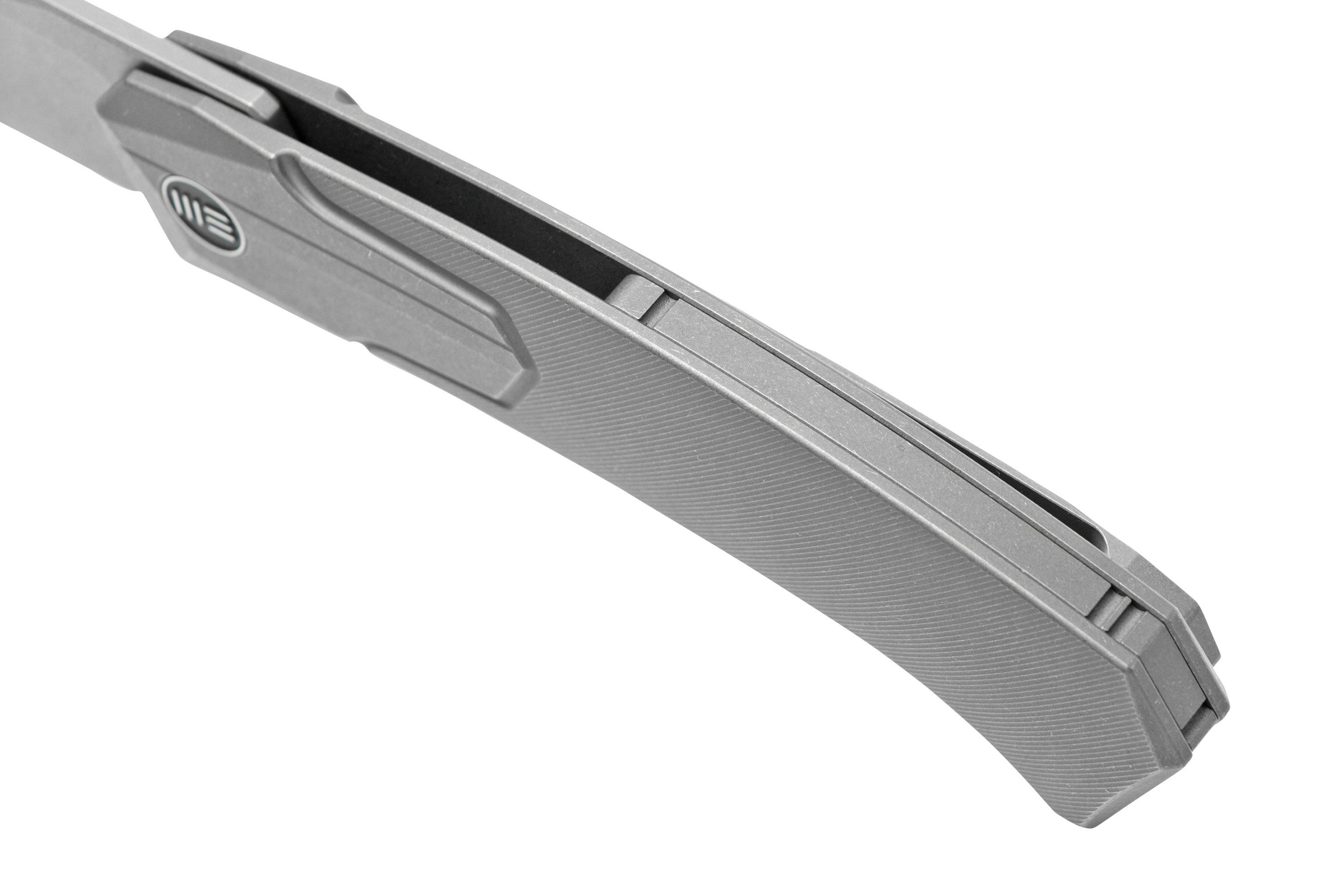 WE Knife Shuddan WE21015-4, Gray Titanium pocket knife | Advantageously ...