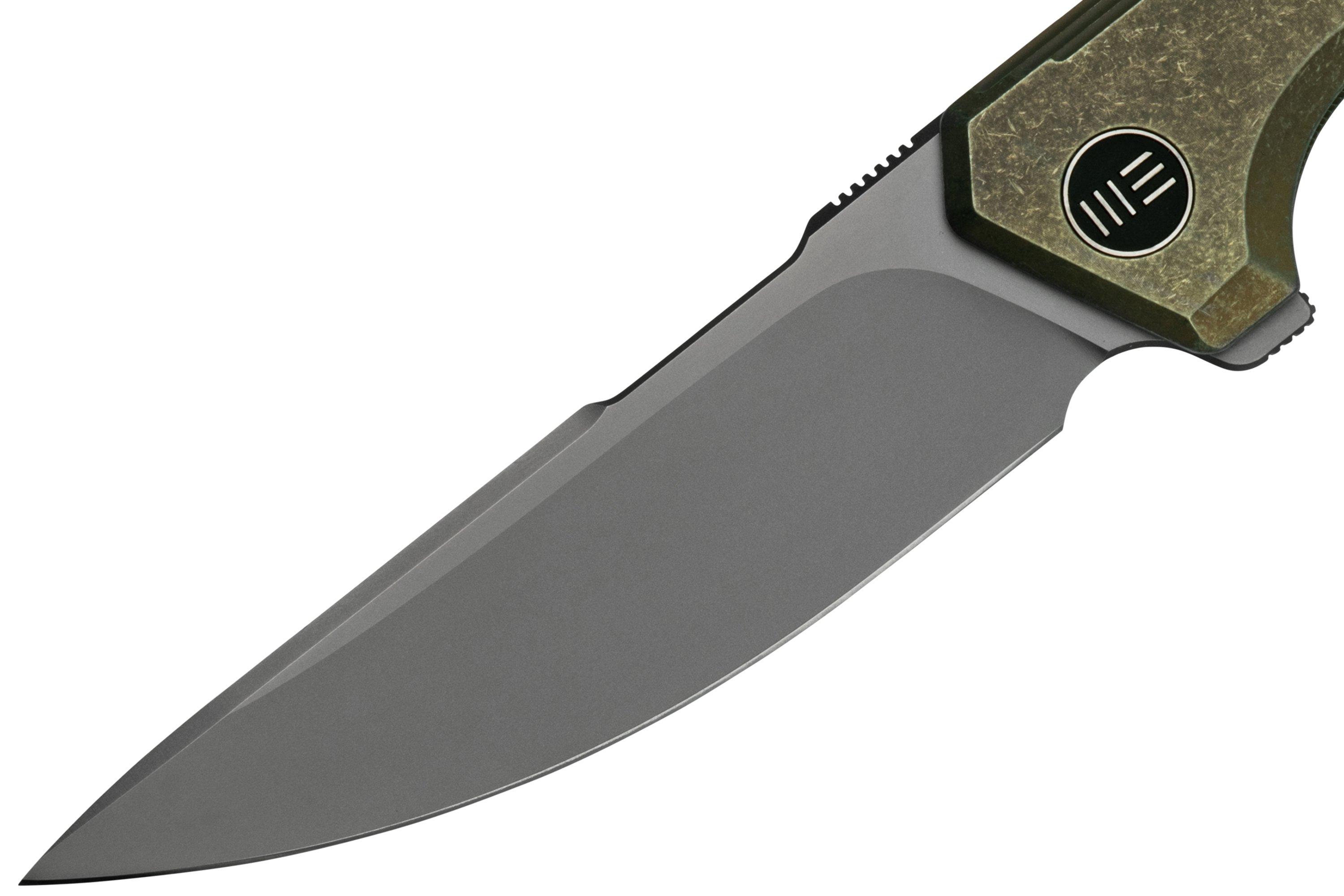 WE Knife Quixotic WE21016-4, Green Titanium pocket knife ...