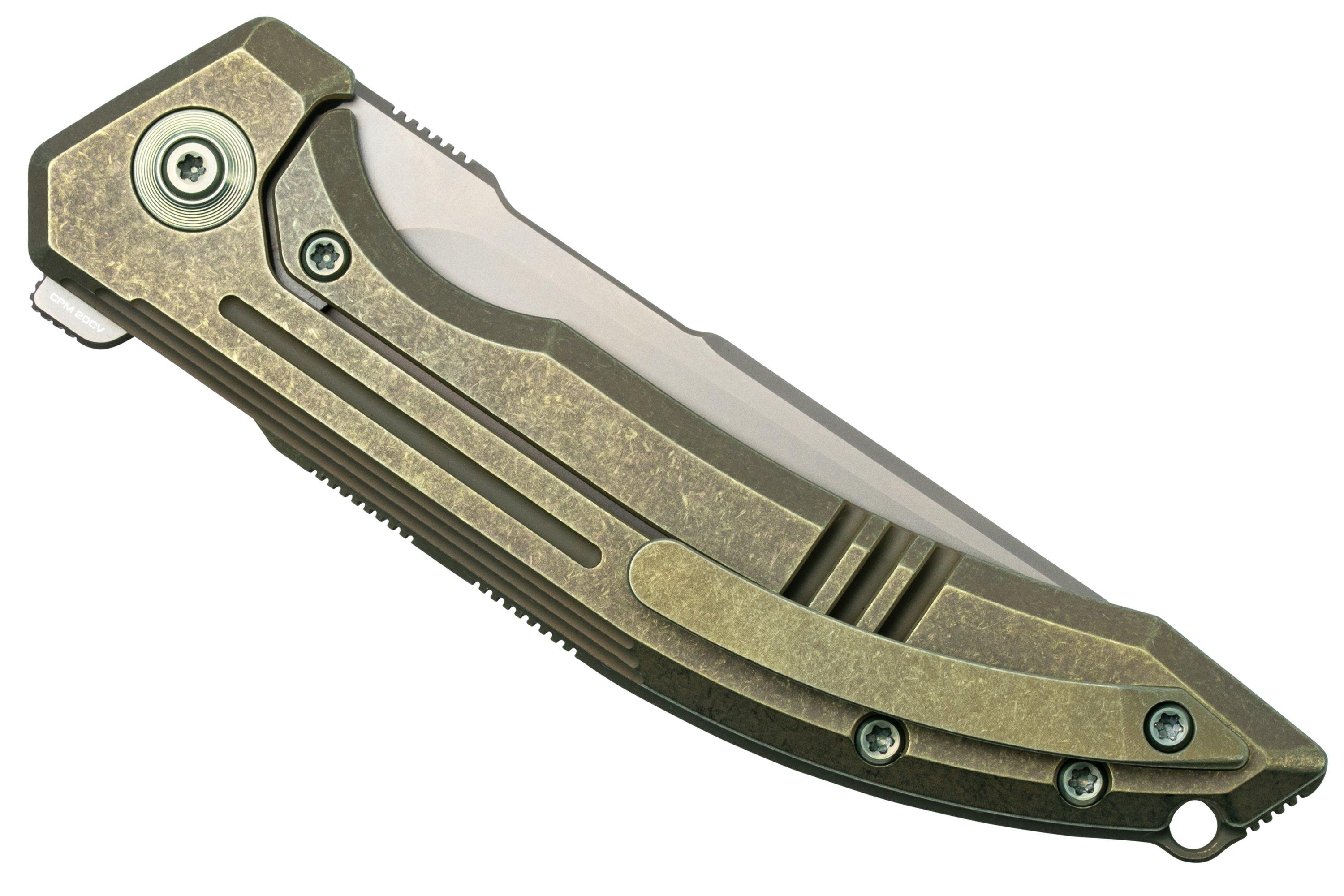 WE Knife Quixotic WE21016-4, Green Titanium pocket knife ...