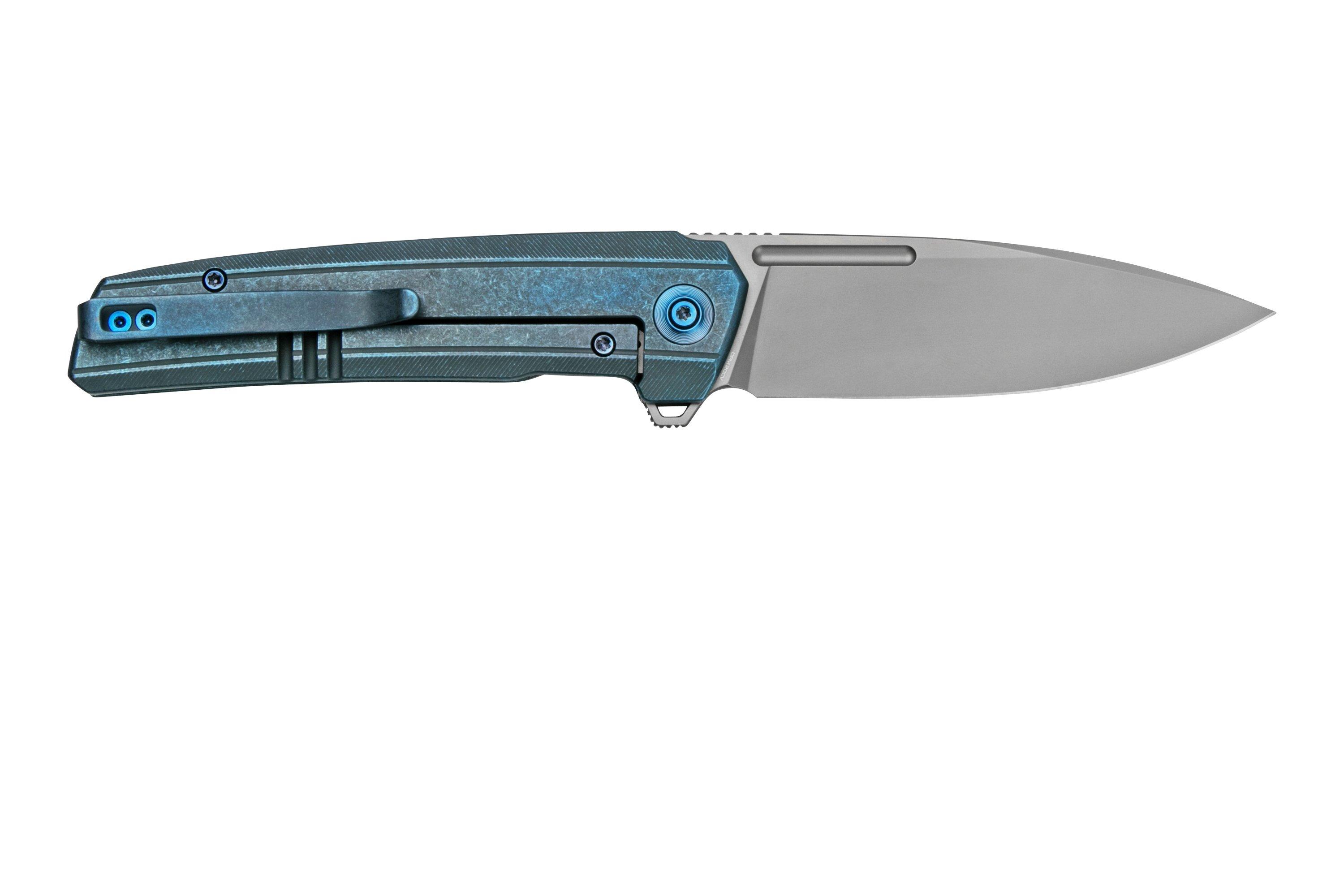 WE Knife Speedster WE21021B-3, Blue Titanium pocket knife ...