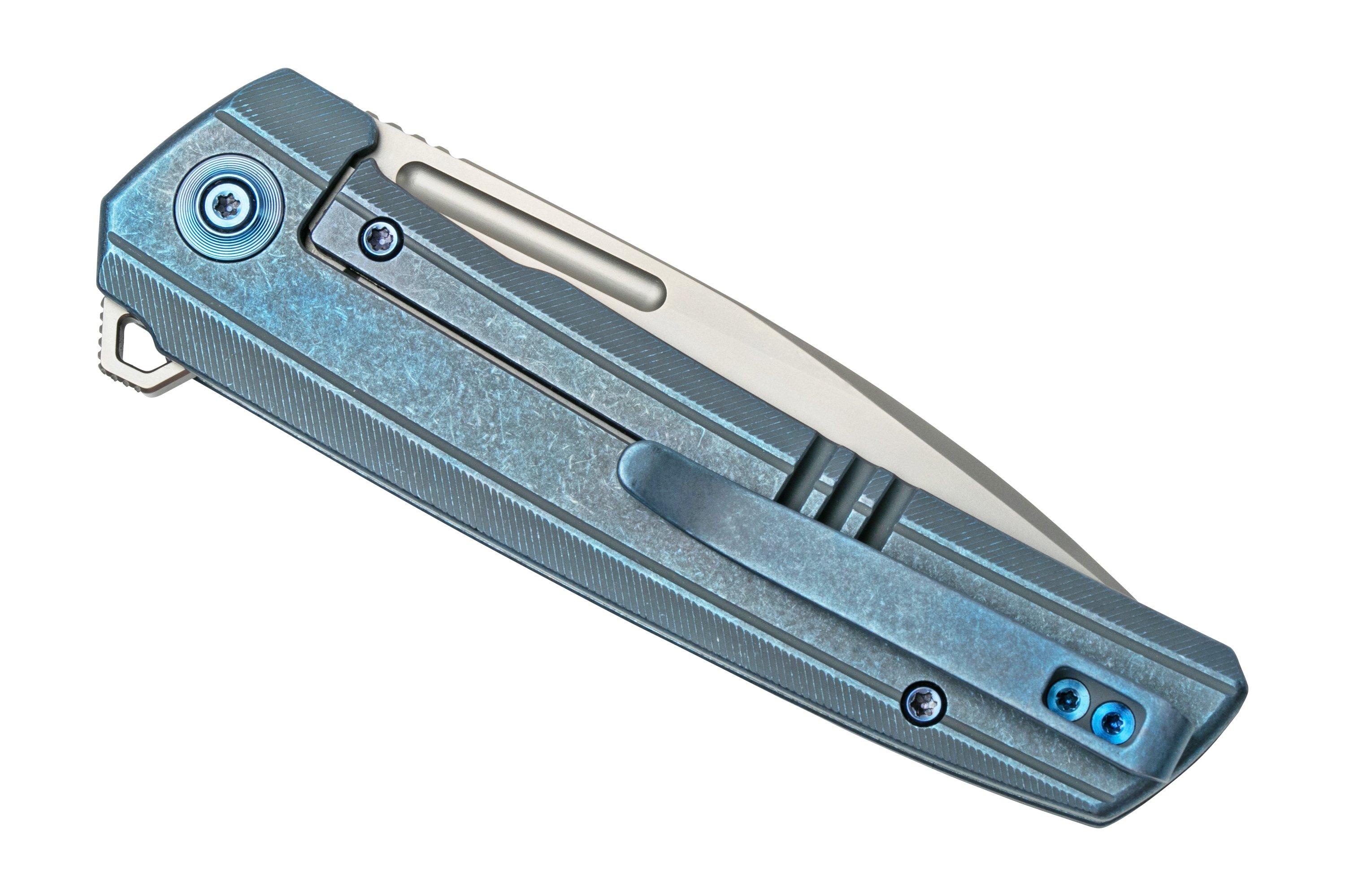 WE Knife Speedster WE21021B-3, Blue Titanium couteau de poche | Achetez ...