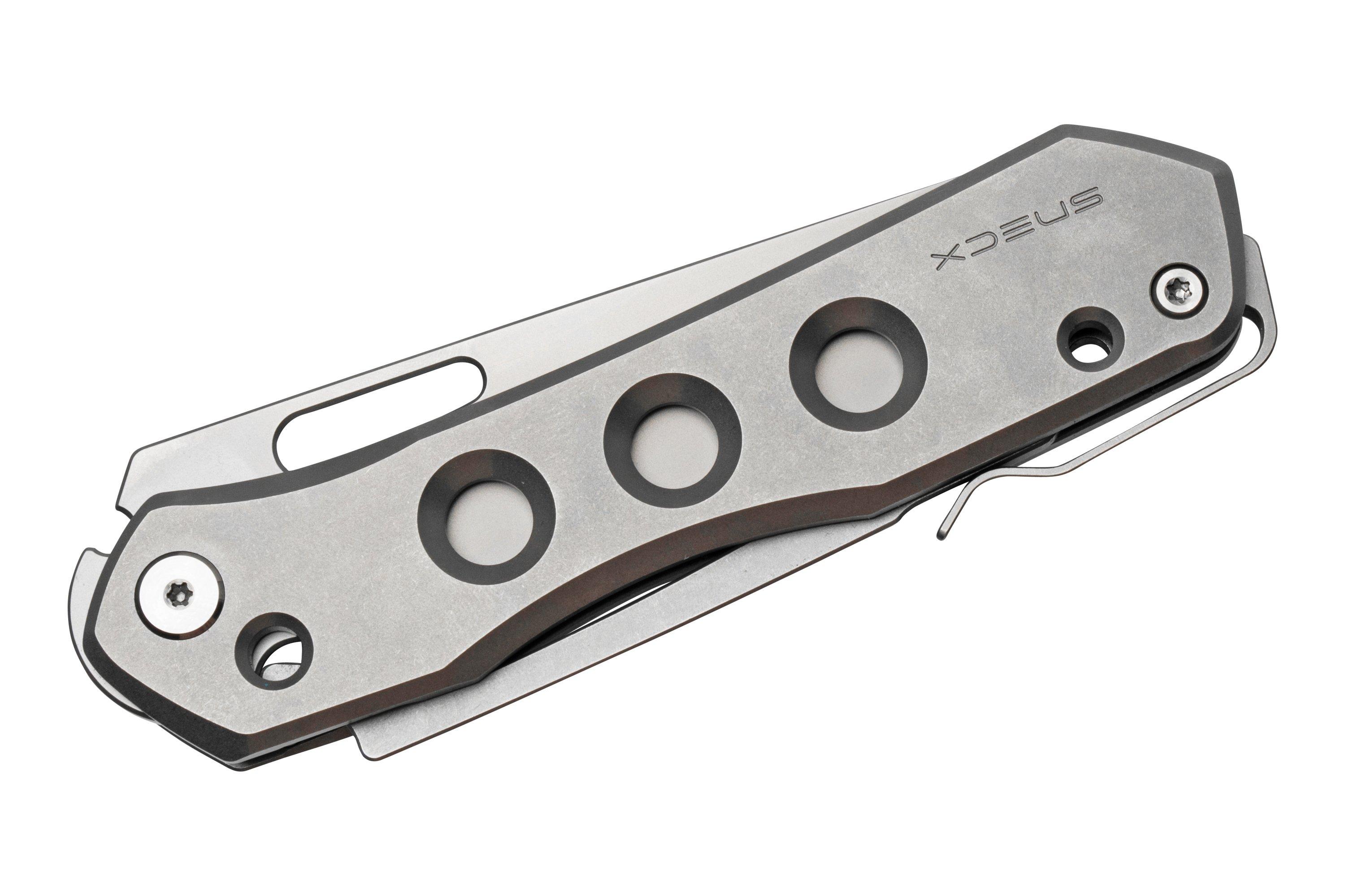 WE Knife Vision R 21031-1 Gray Silver Titanium, Silver Bead Blasted ...