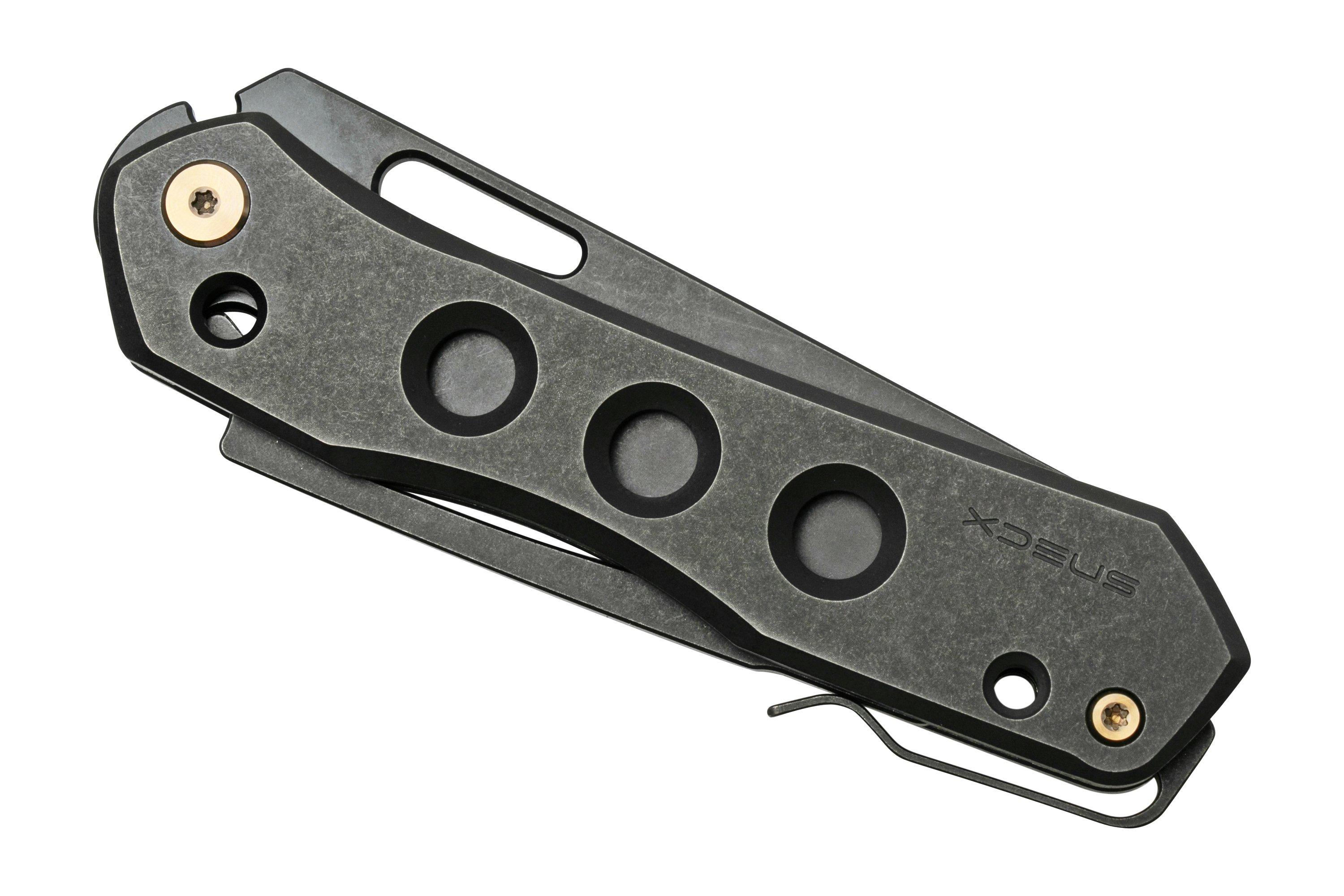 WE Knife Vision R 21031-2 Black Titanium, Black Stonewashed pocket ...