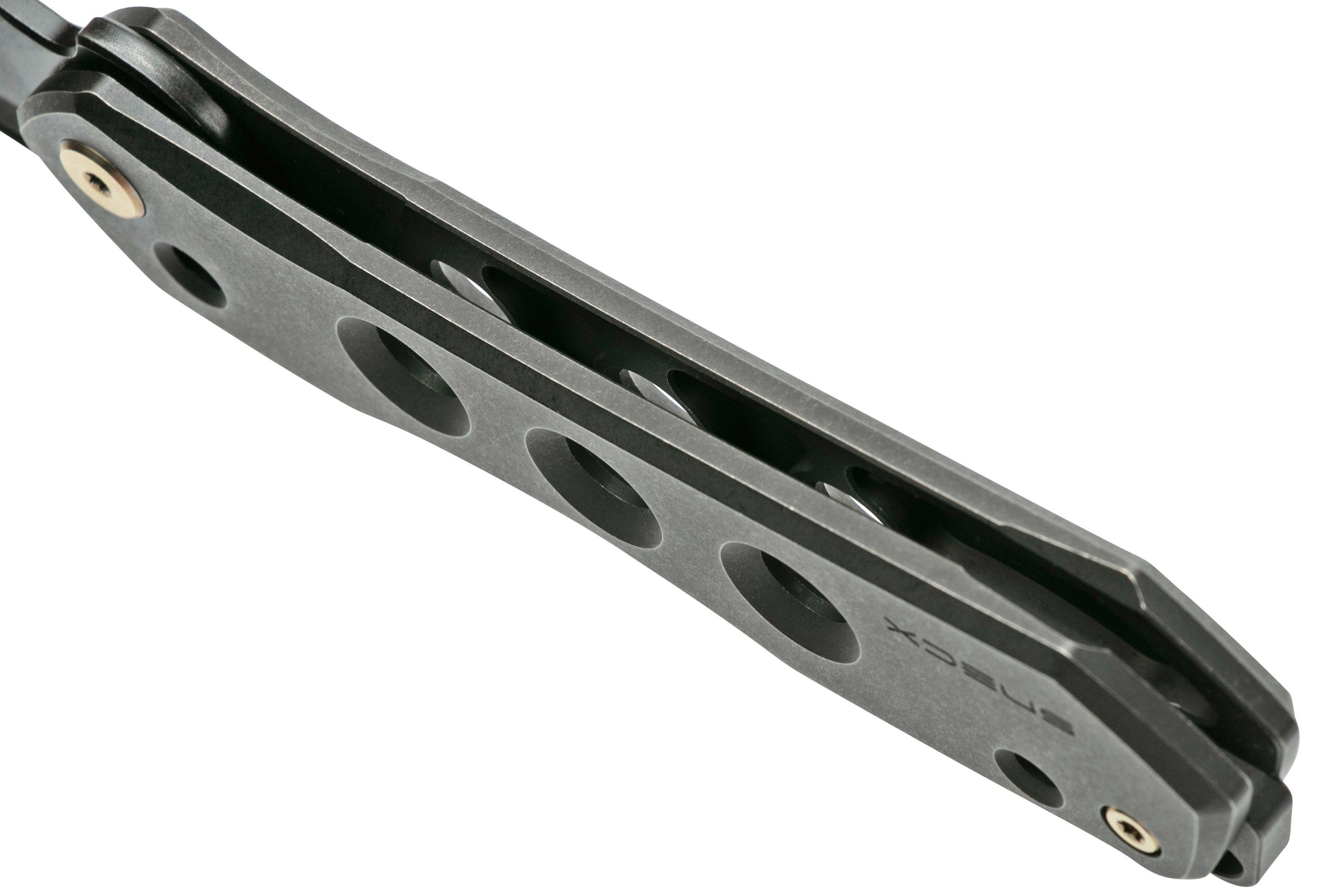 WE Knife Vision R 21031-2 Black Titanium, Black Stonewashed pocket ...