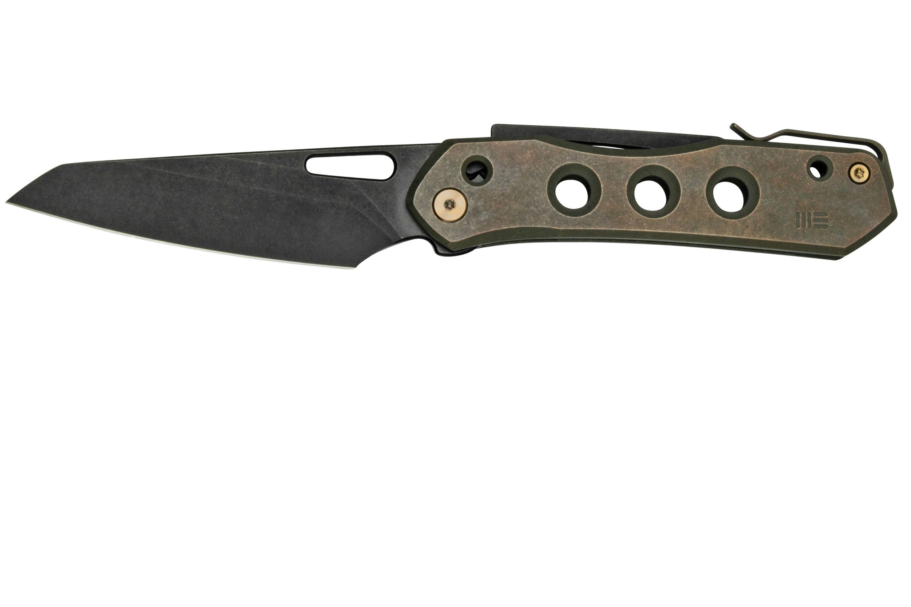 WE Knife Vision R 21031-4 Bronze Titanium, Black Stonewashed pocket ...