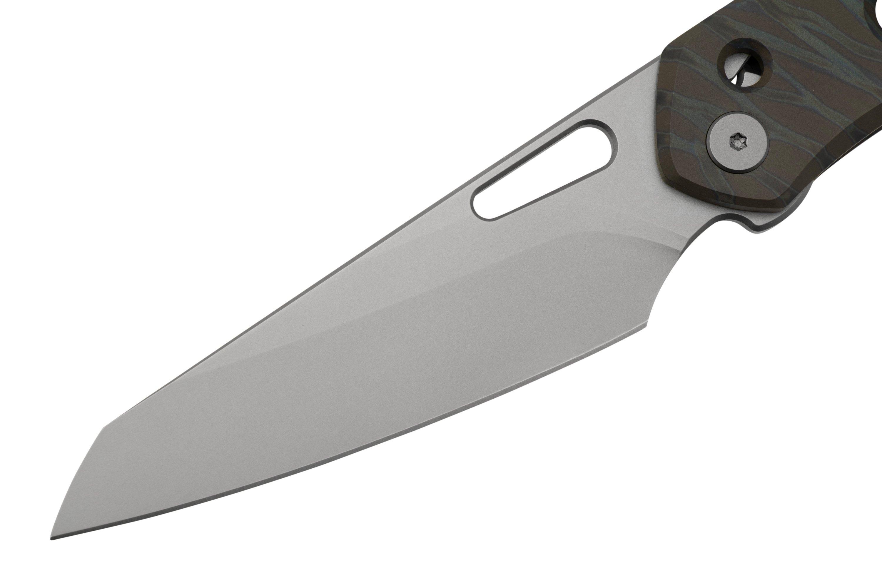 WE Knife Vision R Tiger WE21031-6, Stripe Flamed Titanium coltello da ...