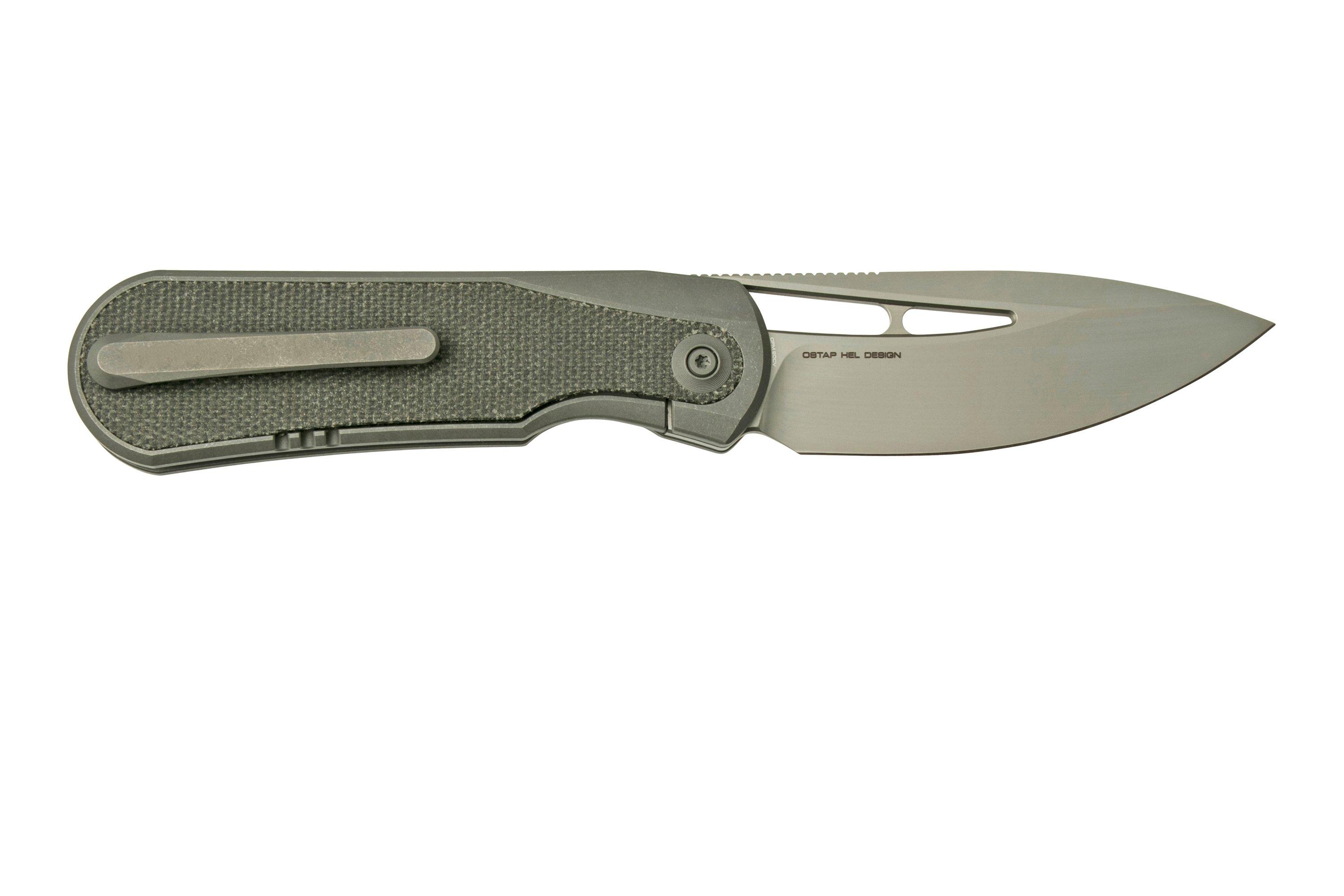 WE Knife Baloo WE21033-4 Titanium/Black Micarta, pocket knife ...