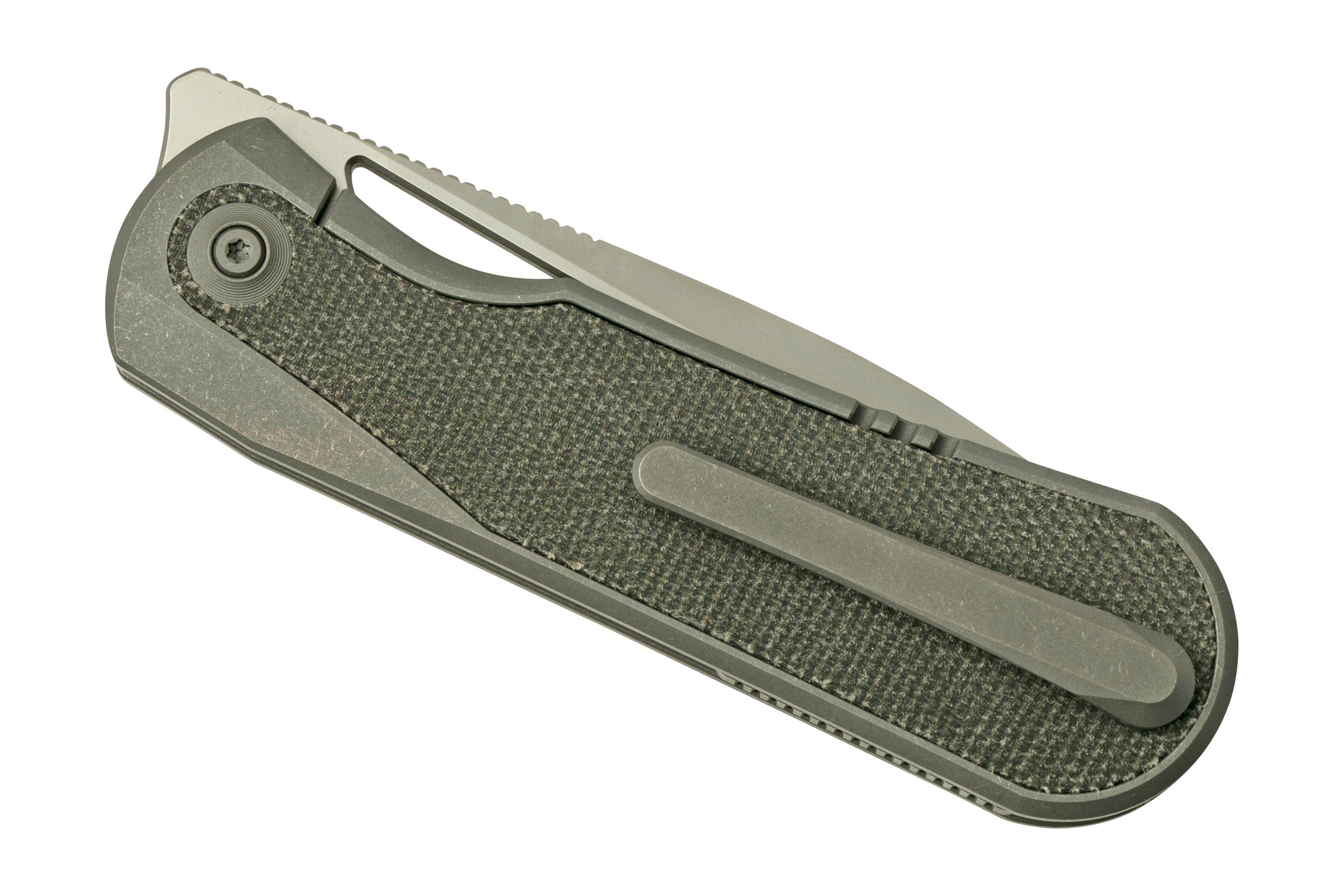 WE Knife Baloo WE21033-4 Titanium/Black Micarta, pocket knife ...