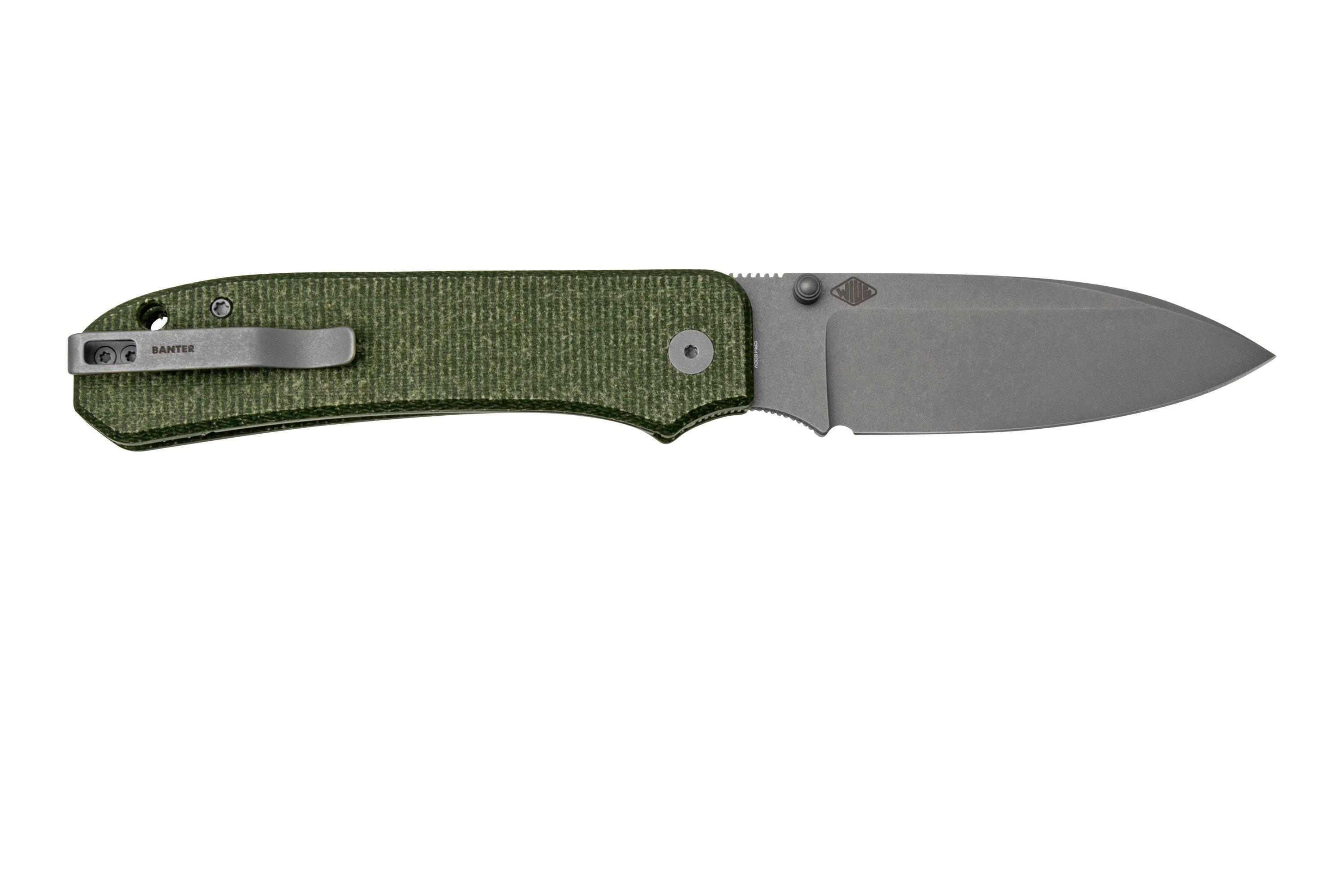 WE Knife Big Banter WE21045-2 green pocket knife, Ben Petersen design ...