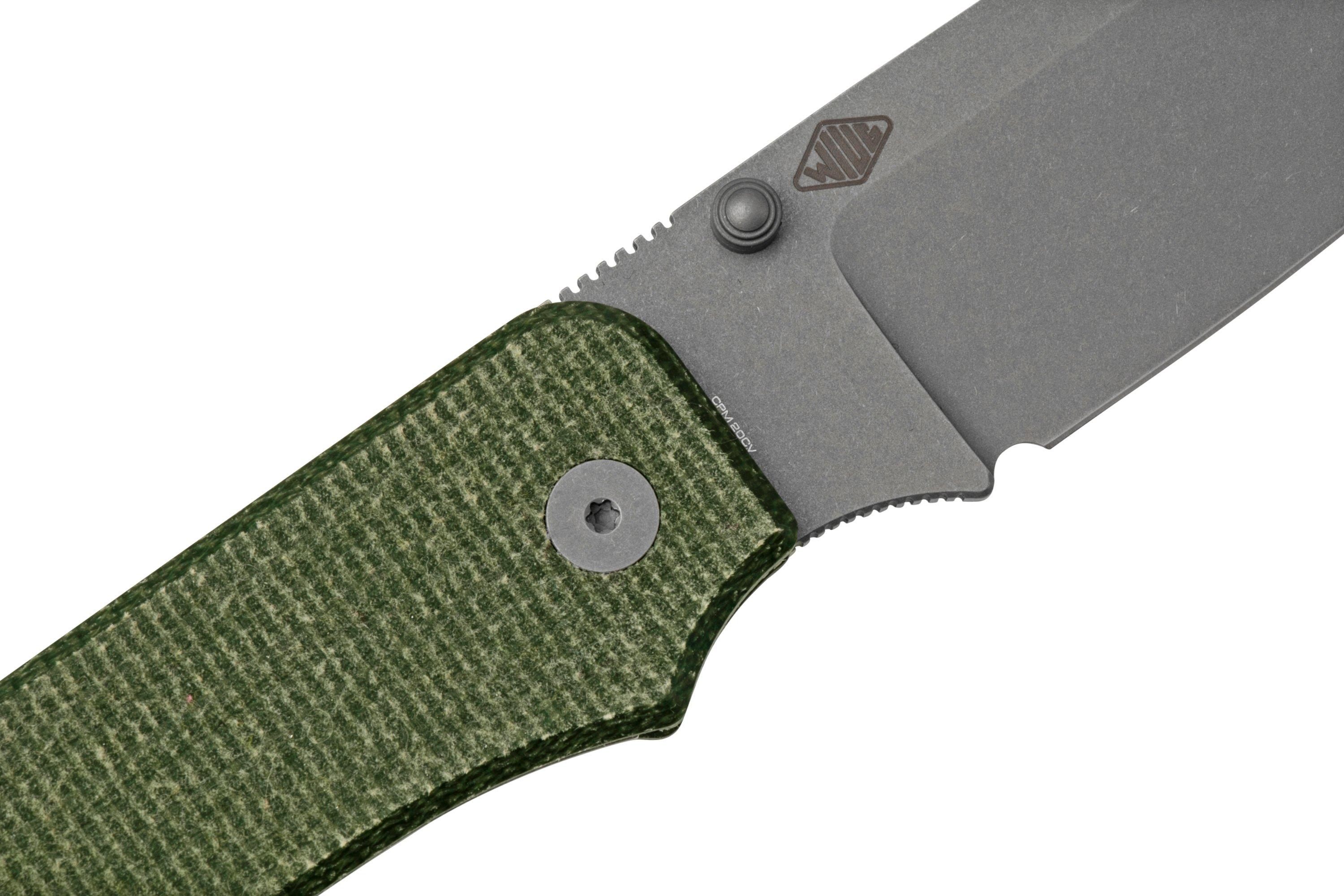 WE Knife Big Banter WE21045-2 couteau de poche vert, Ben Petersen ...