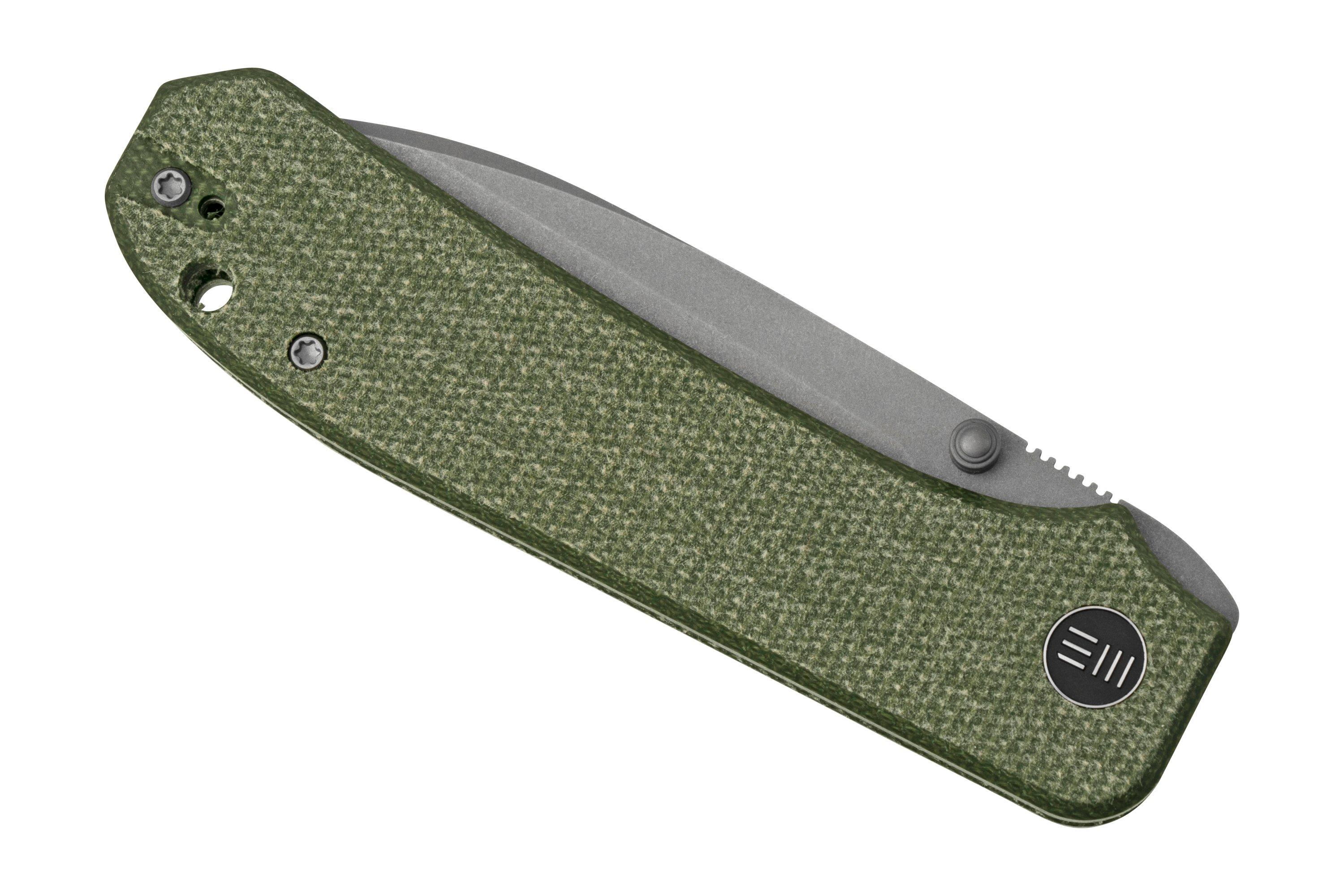 WE Knife Big Banter WE21045-2 green pocket knife, Ben Petersen design ...