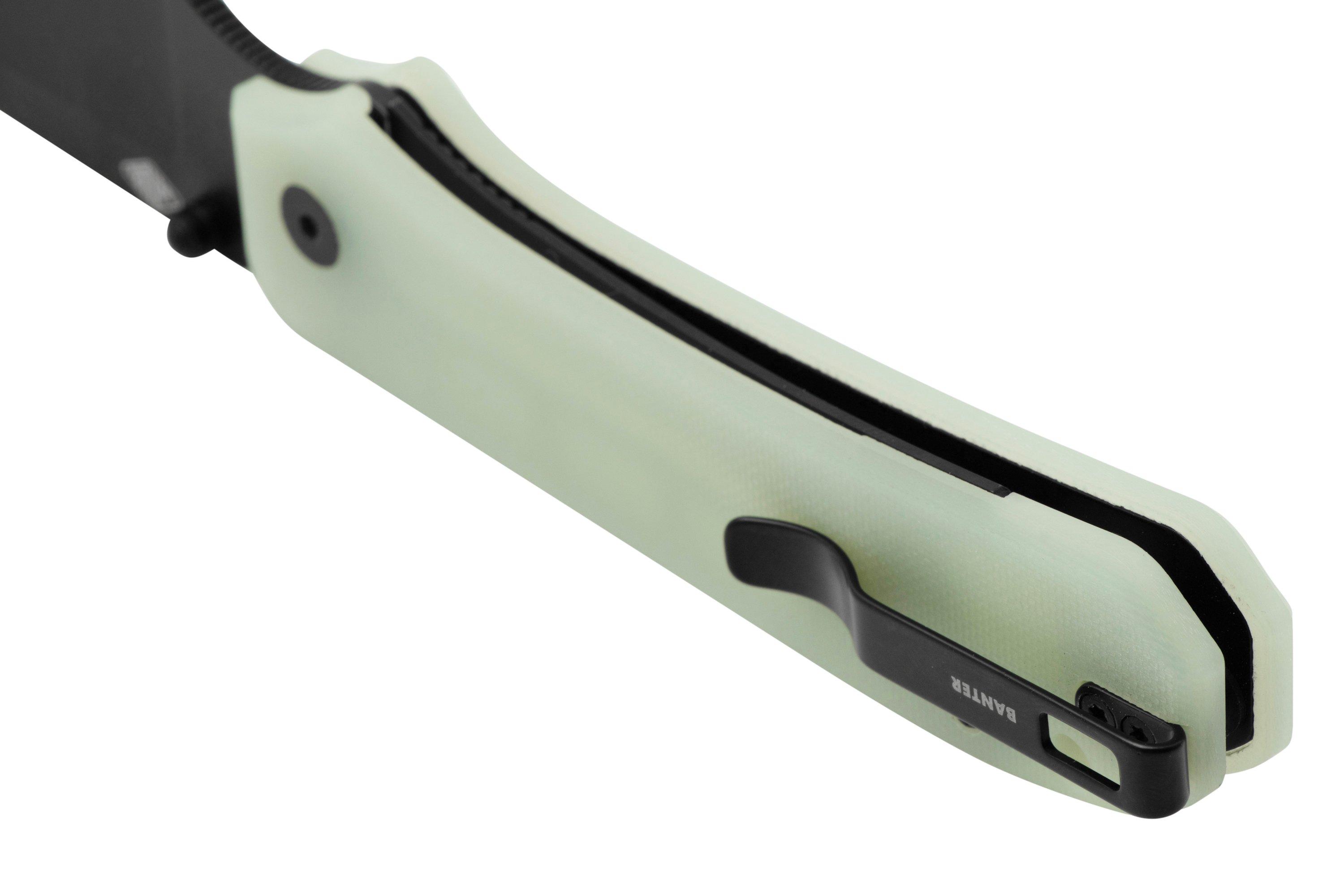 WE Knife Big Banter WE21045-3 Natural G10, Black, Ben Petersen design ...