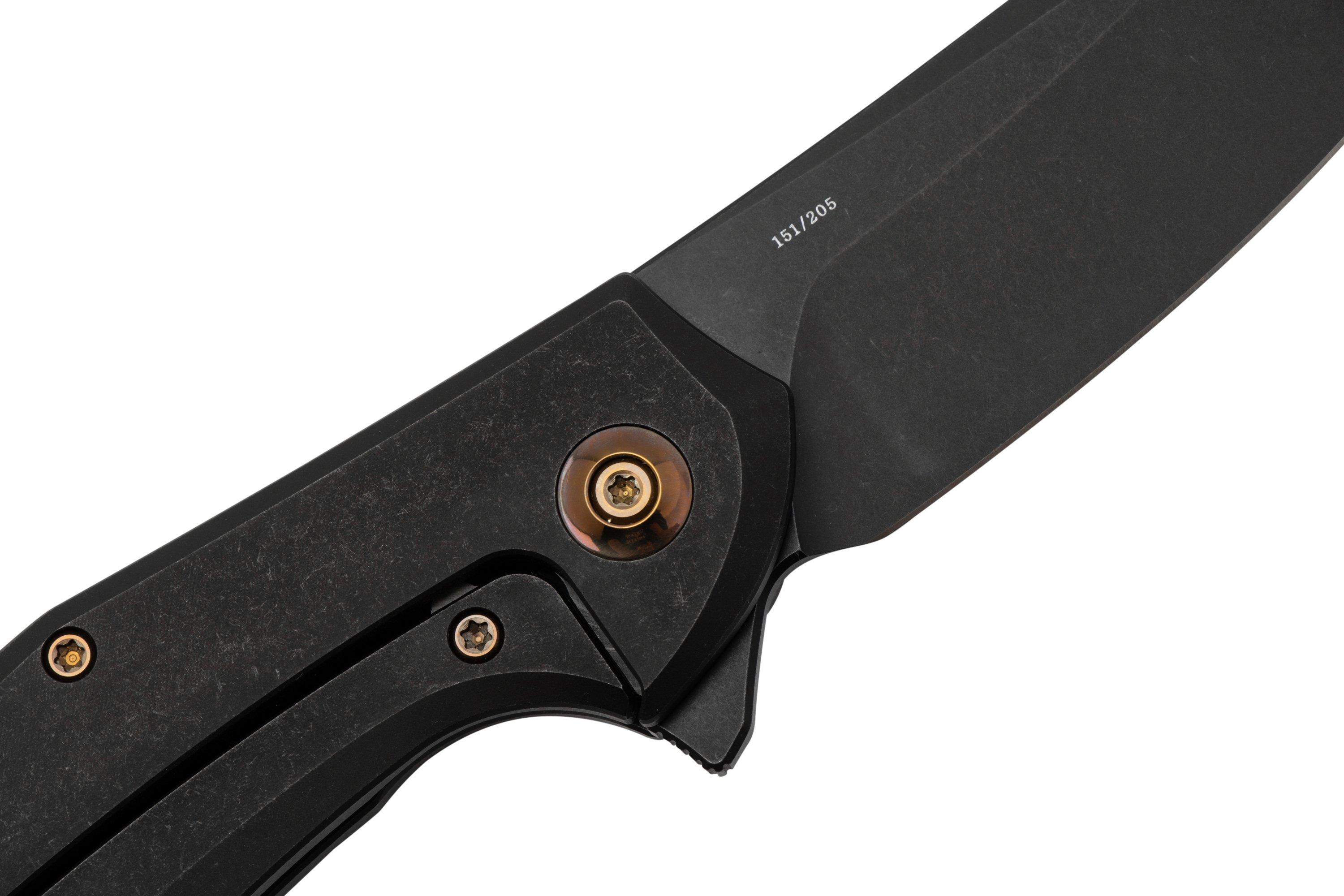 WE Knife Merata, WE22008A-1 Limited Edition, Black Titanium CPM 20CV ...