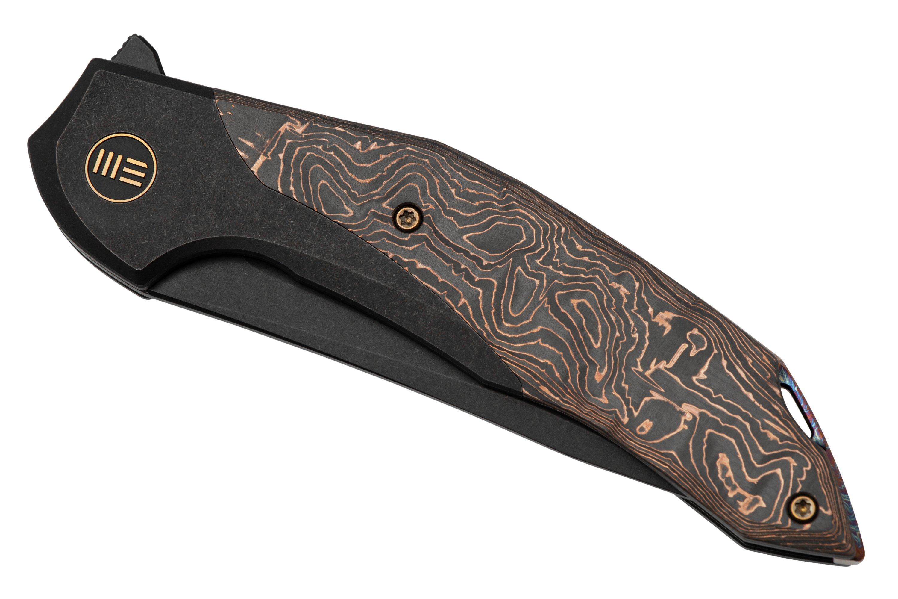 WE Knife Merata, WE22008B-1 Limited Edition, Black Titanium, CopperFoil ...