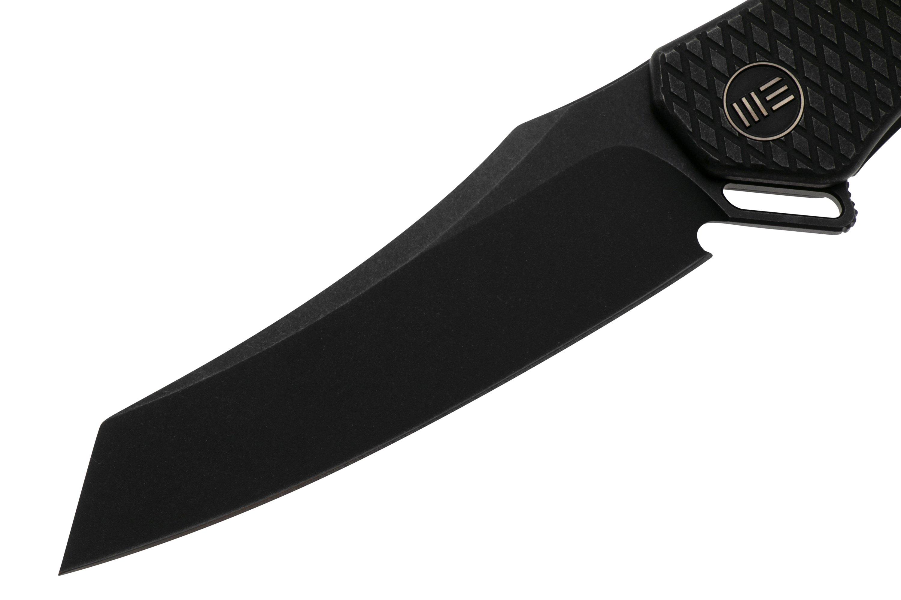WE Knife RekkeR WE22010G-1 Blackwashed CPM 20CV, Black Titanium Diamond ...