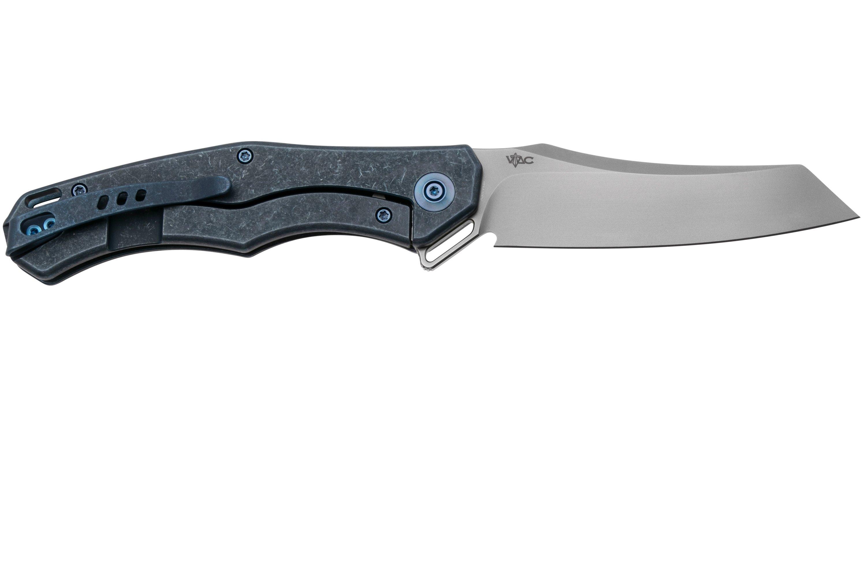 WE Knife RekkeR WE22010G-4 Polished Bead Blasted CPM 20CV, Blue ...