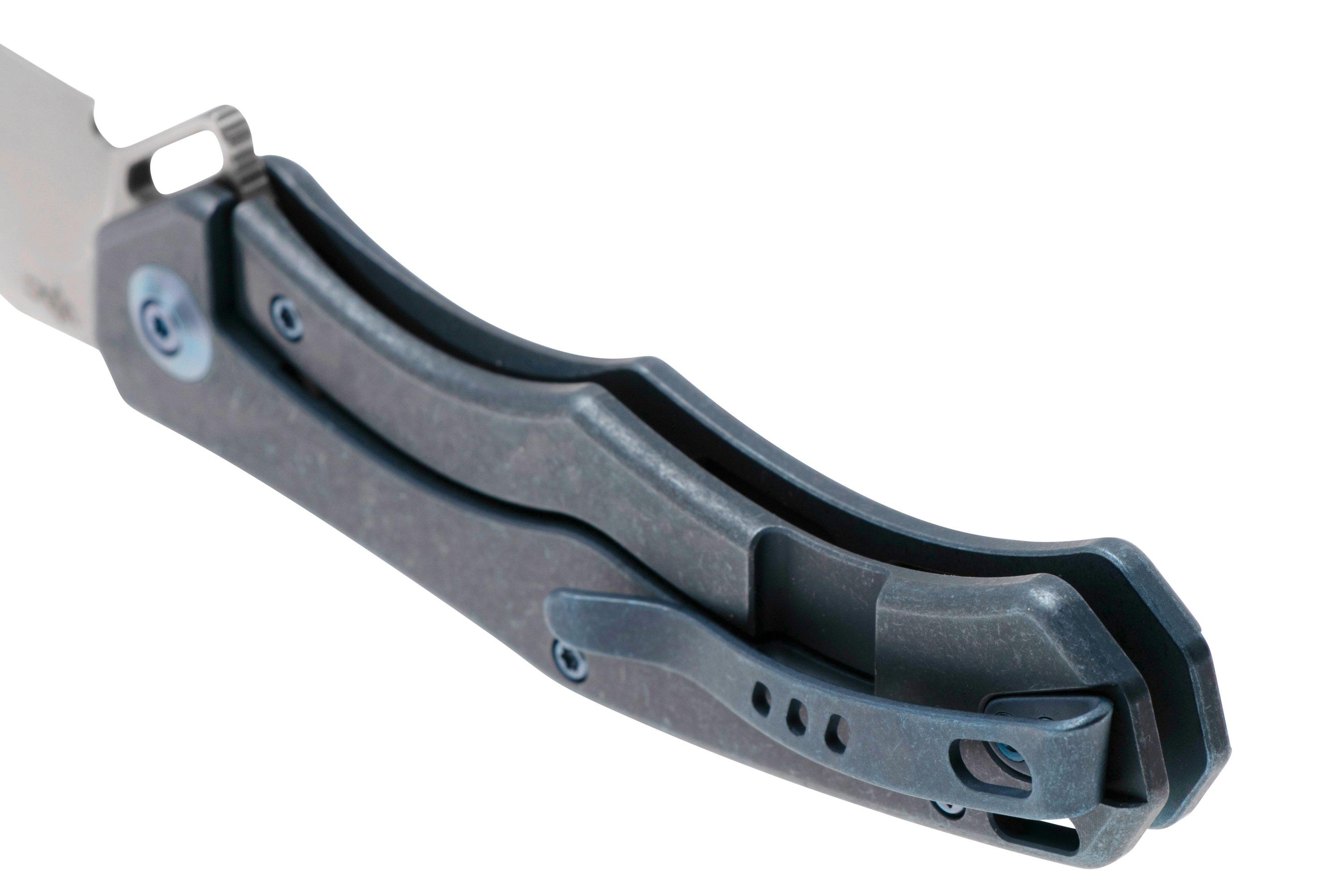 WE Knife RekkeR WE22010G-4 Polished Bead Blasted CPM 20CV, Blue ...