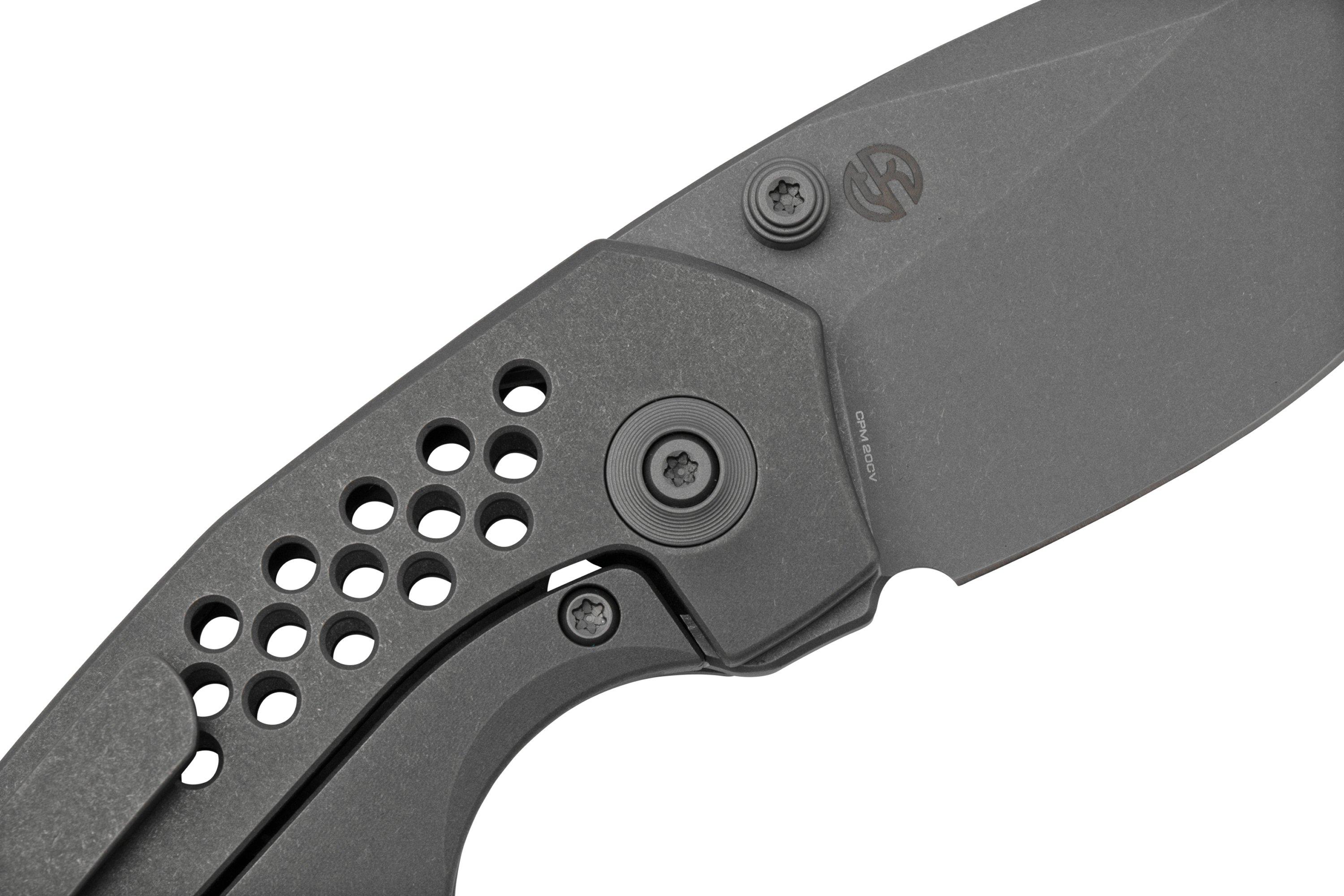 WE Knife Envisage WE22013-1 Gray Titanium, Stonewashed pocket knife ...
