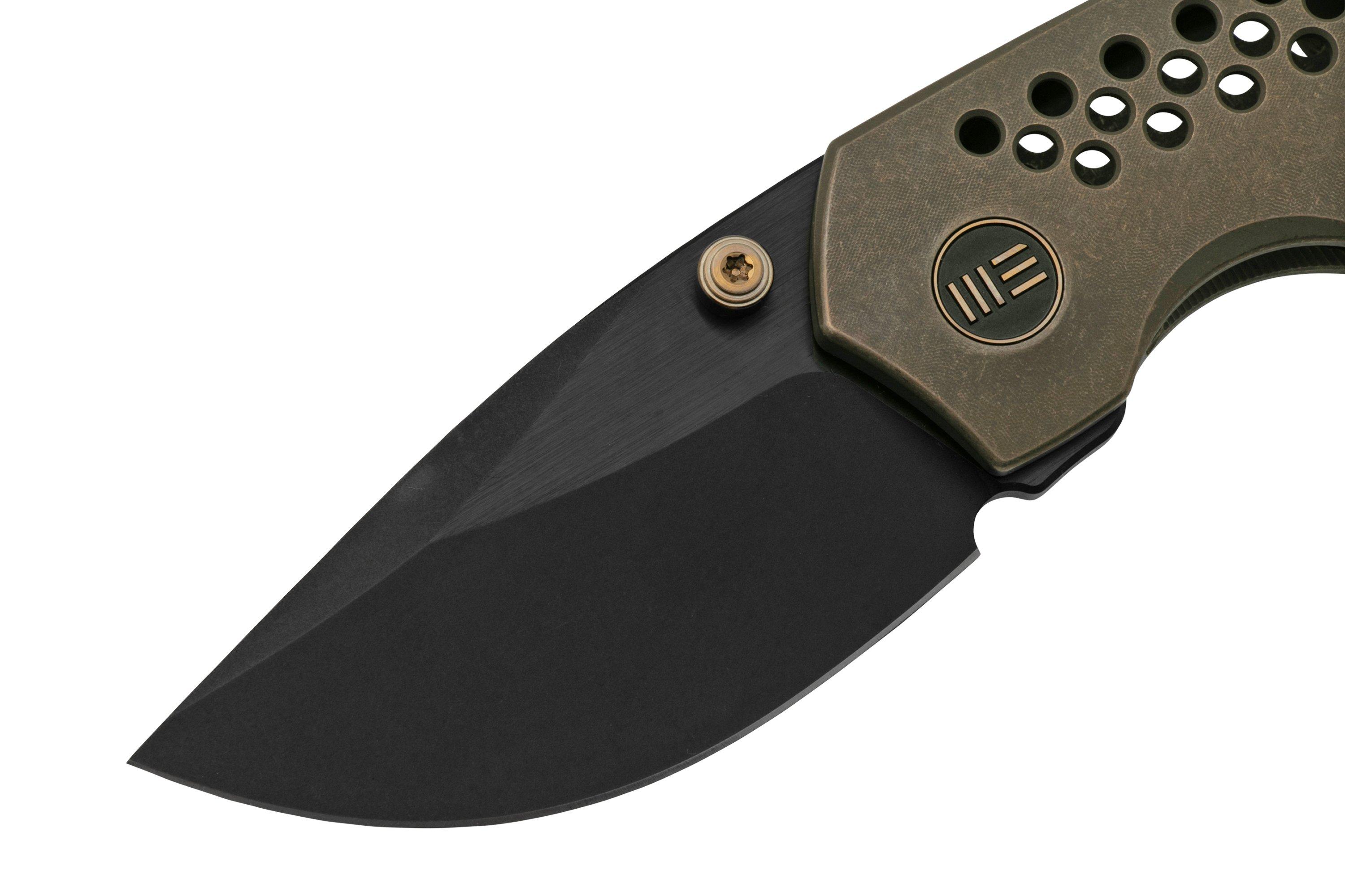 WE Knife Envisage WE22013-3 Bronze Titanium, Black Stonewashed pocket ...