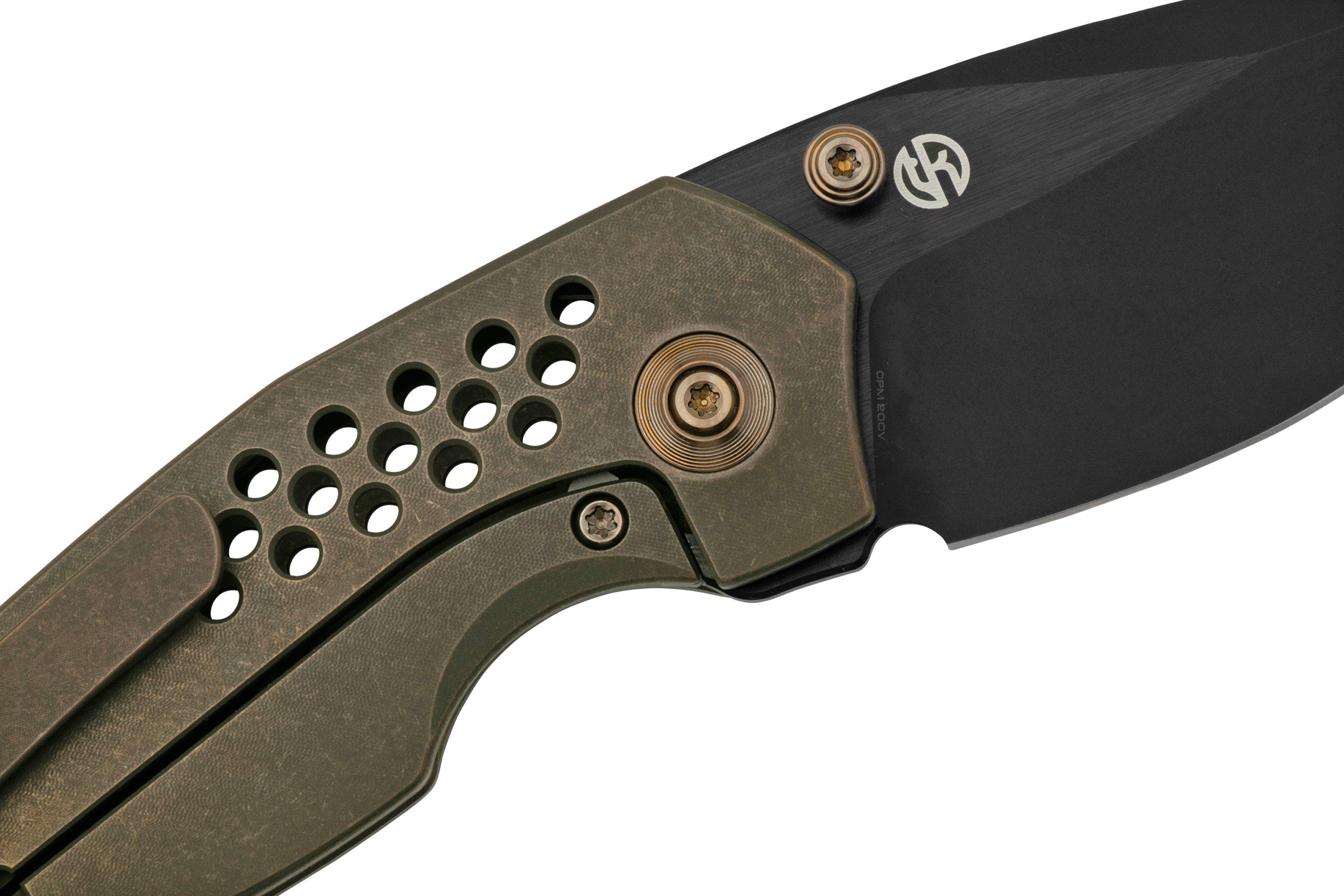 WE Knife Envisage WE22013-3 Bronze Titanium, Black Stonewashed pocket ...