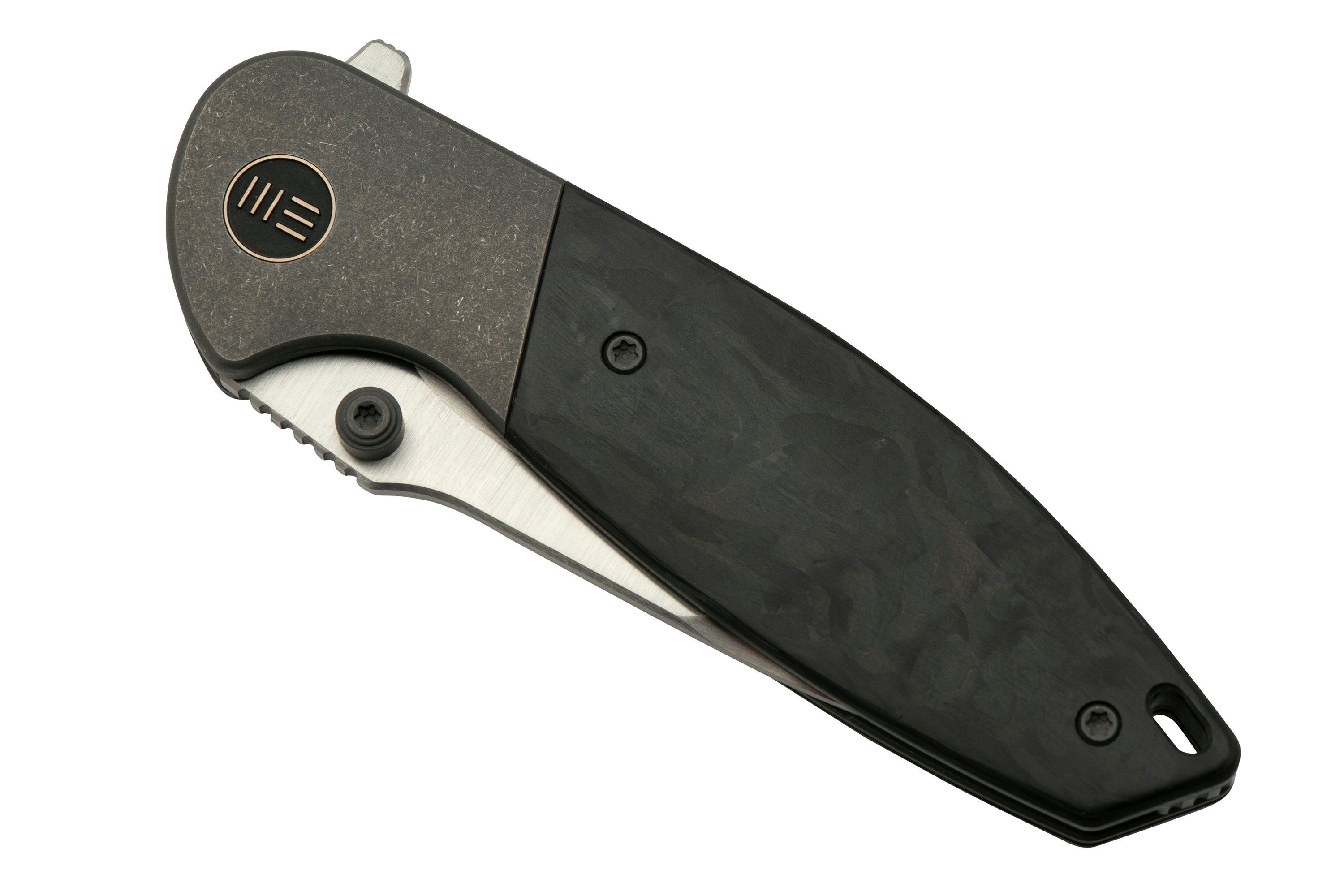 WE Knife Nitro Mini WE22015-1, Grey Titanium, Marble Carbonfiber Inlay ...