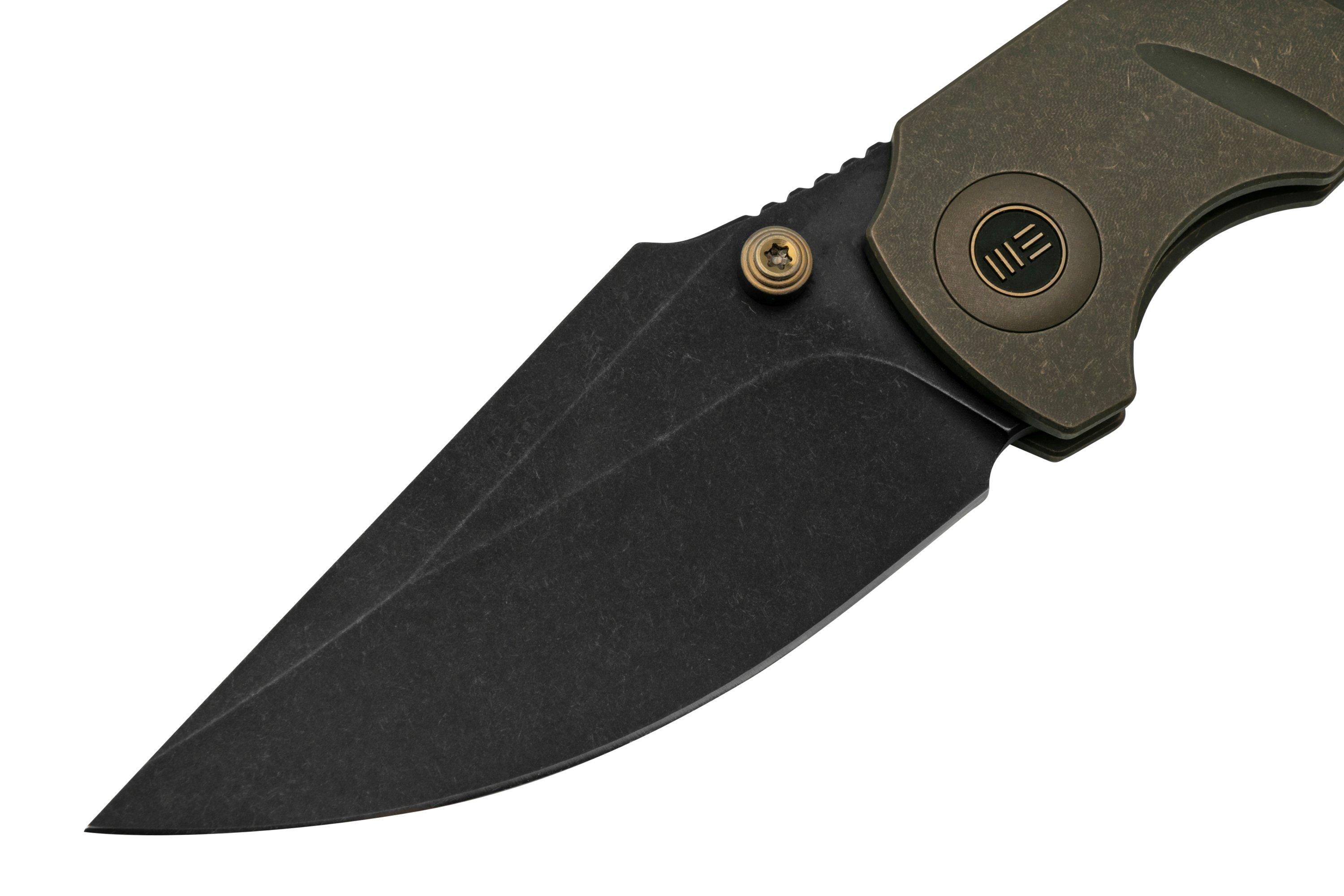 WE Knife Riff-Raff Bronze Titanium, Blackwashed CPM 20CV WE22020B-1 ...