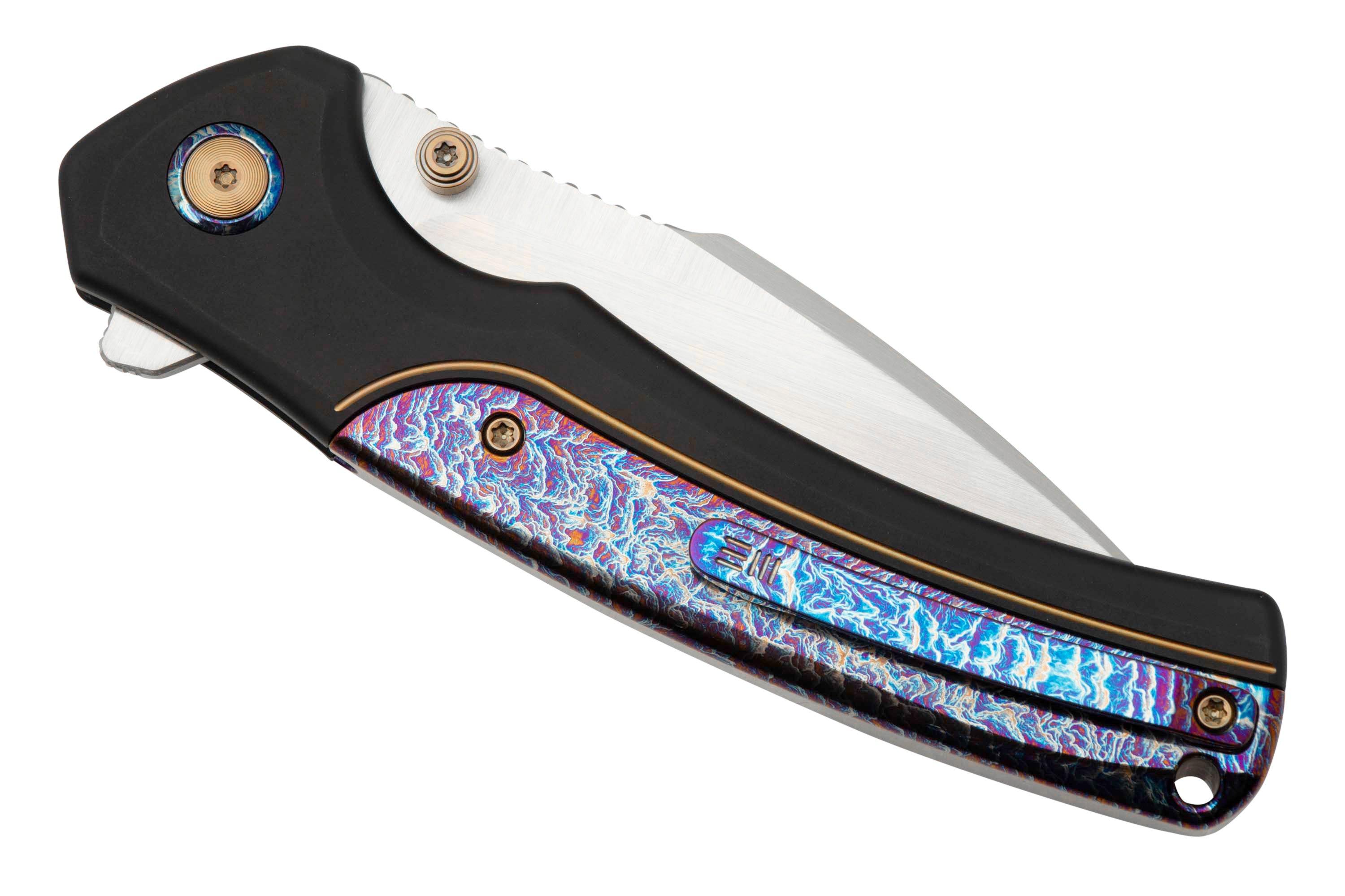 WE Knife Ziffius, WE22024D-2 Limited Edition, Integral Flamed Titanium ...