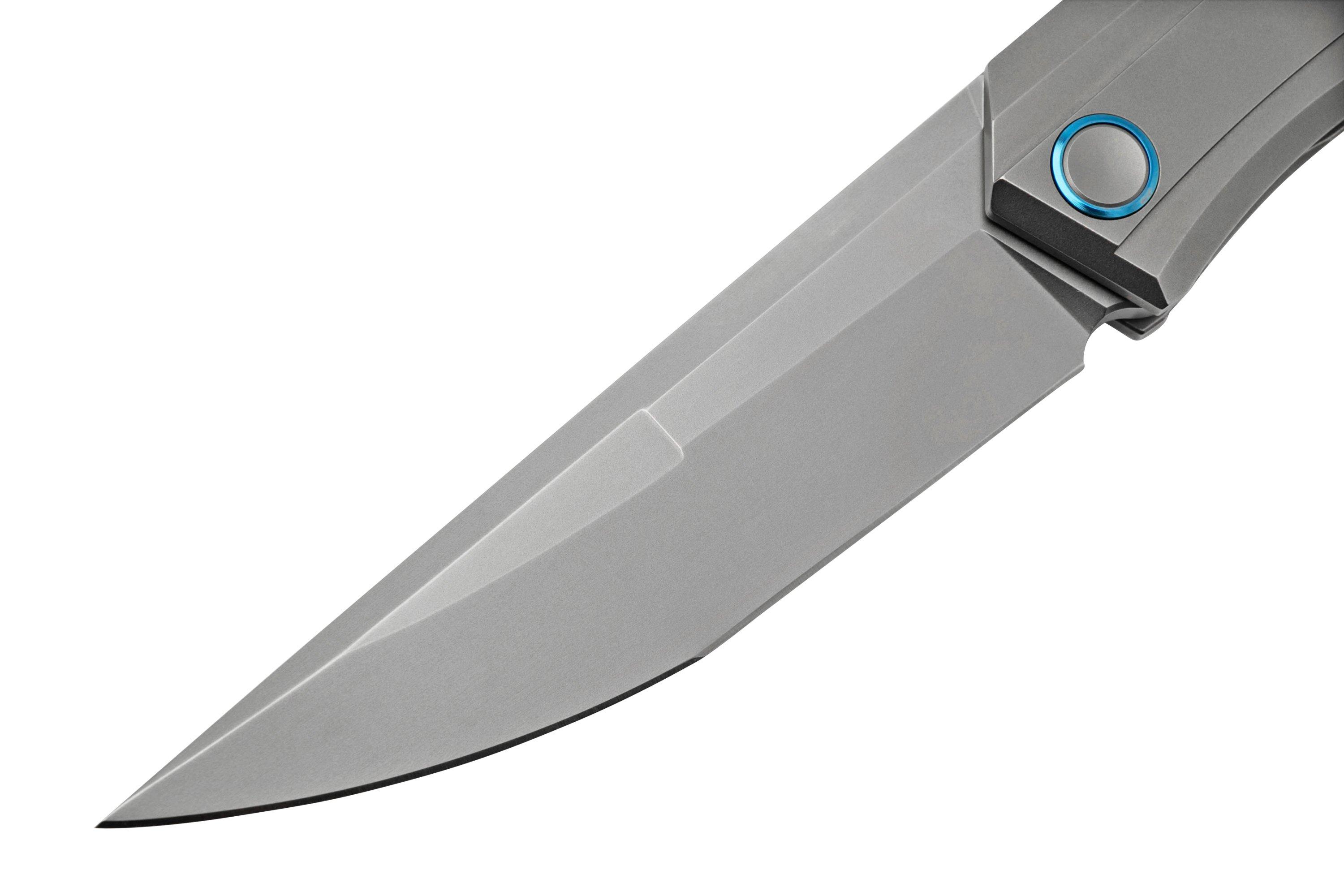 WE Knife Cybernetic WE22033-2 Titanium Handle, Bead Blasted Limited ...