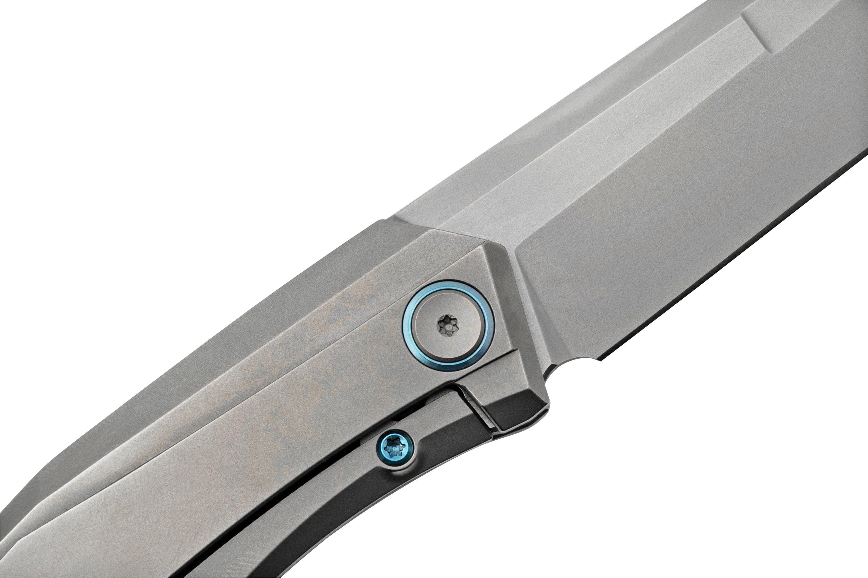 WE Knife Cybernetic WE22033-2 Titanium Handle, Bead Blasted Limited ...