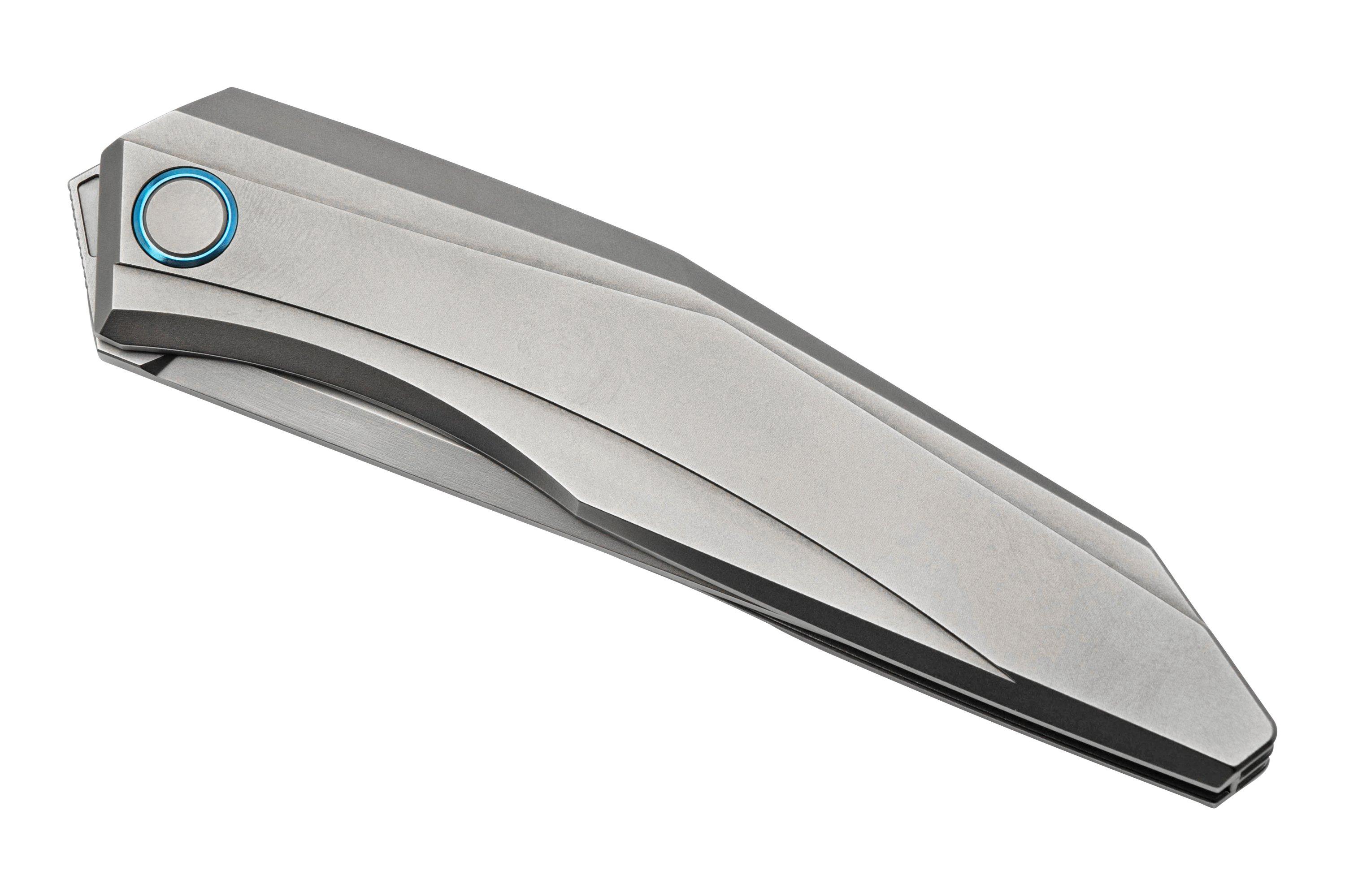 WE Knife Cybernetic WE22033-2 Titanium Handle, Bead Blasted Limited ...