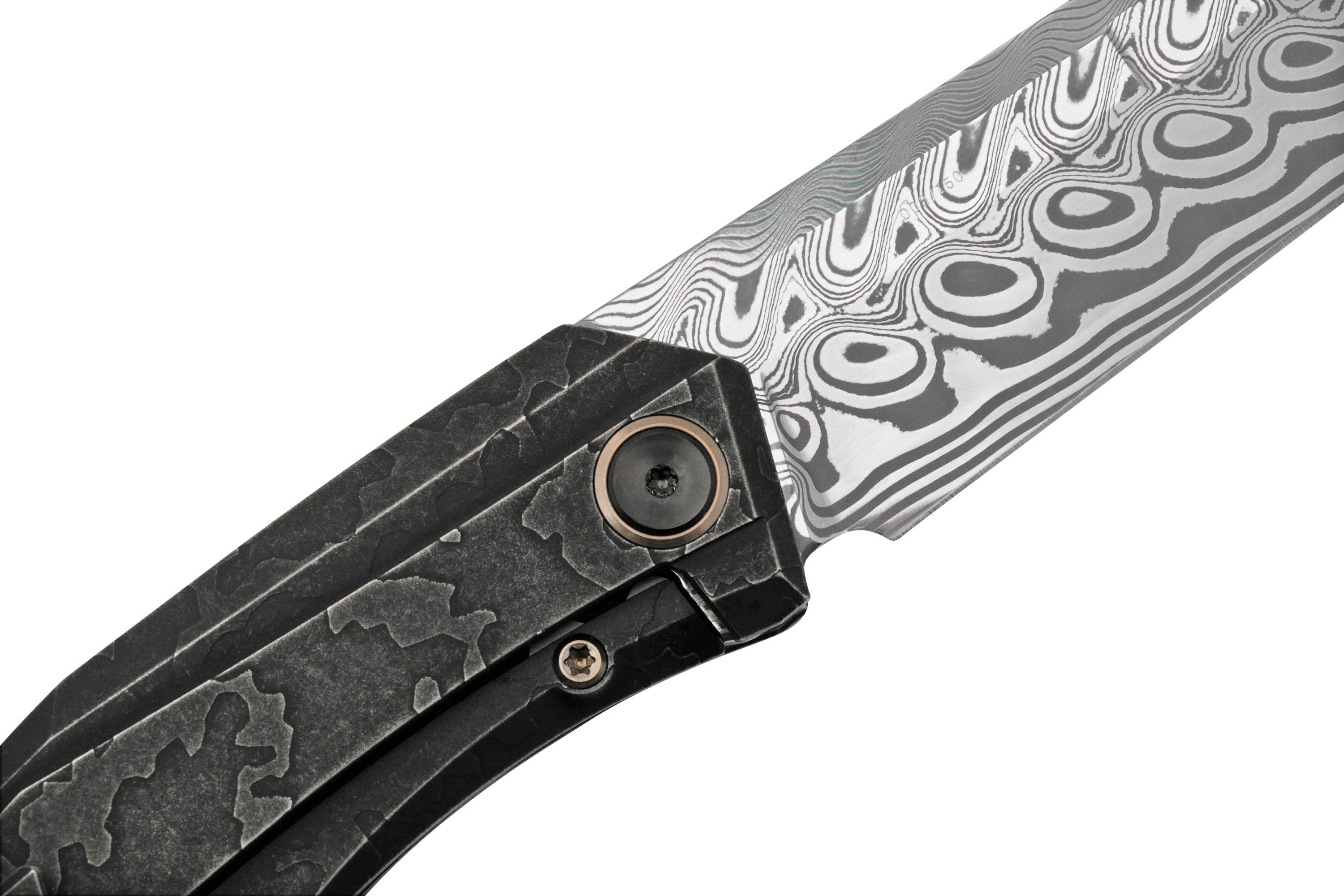 WE Knife Cybernetic WE22033-DS1 Stonewashed Etched Black Titanium ...