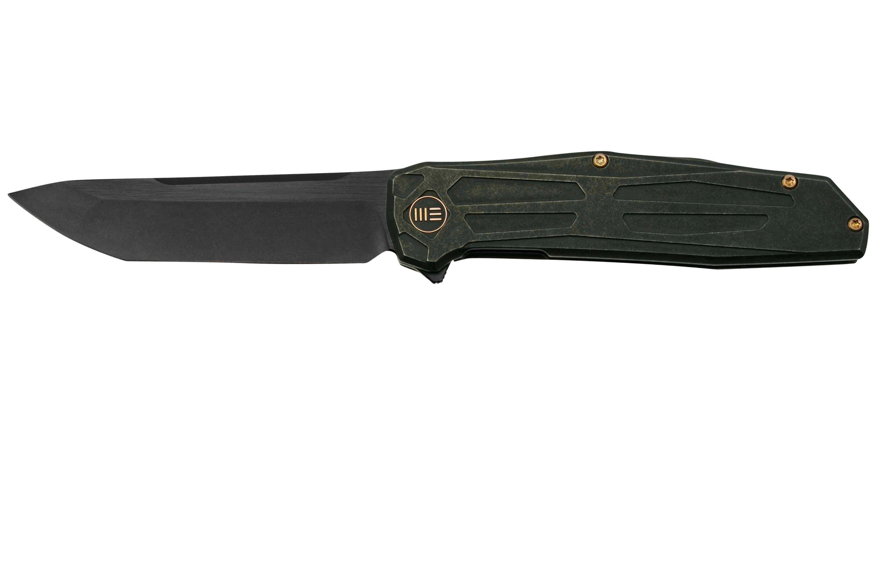 WE Knife Shadowfire WE22035-1 Black Titanium, Blackwashed, couteau de ...