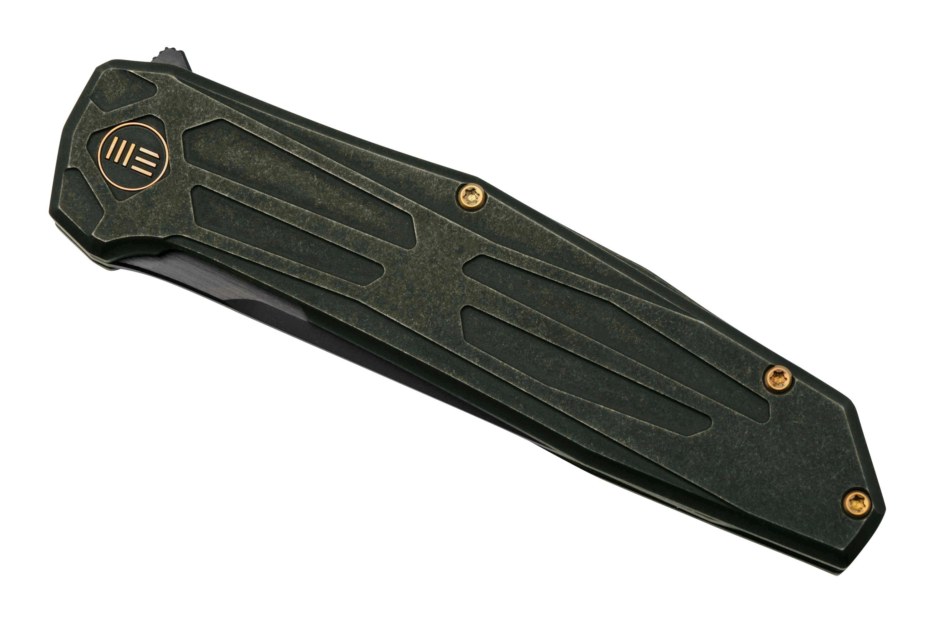 WE Knife Shadowfire WE22035-1 Black Titanium, Blackwashed, couteau de ...