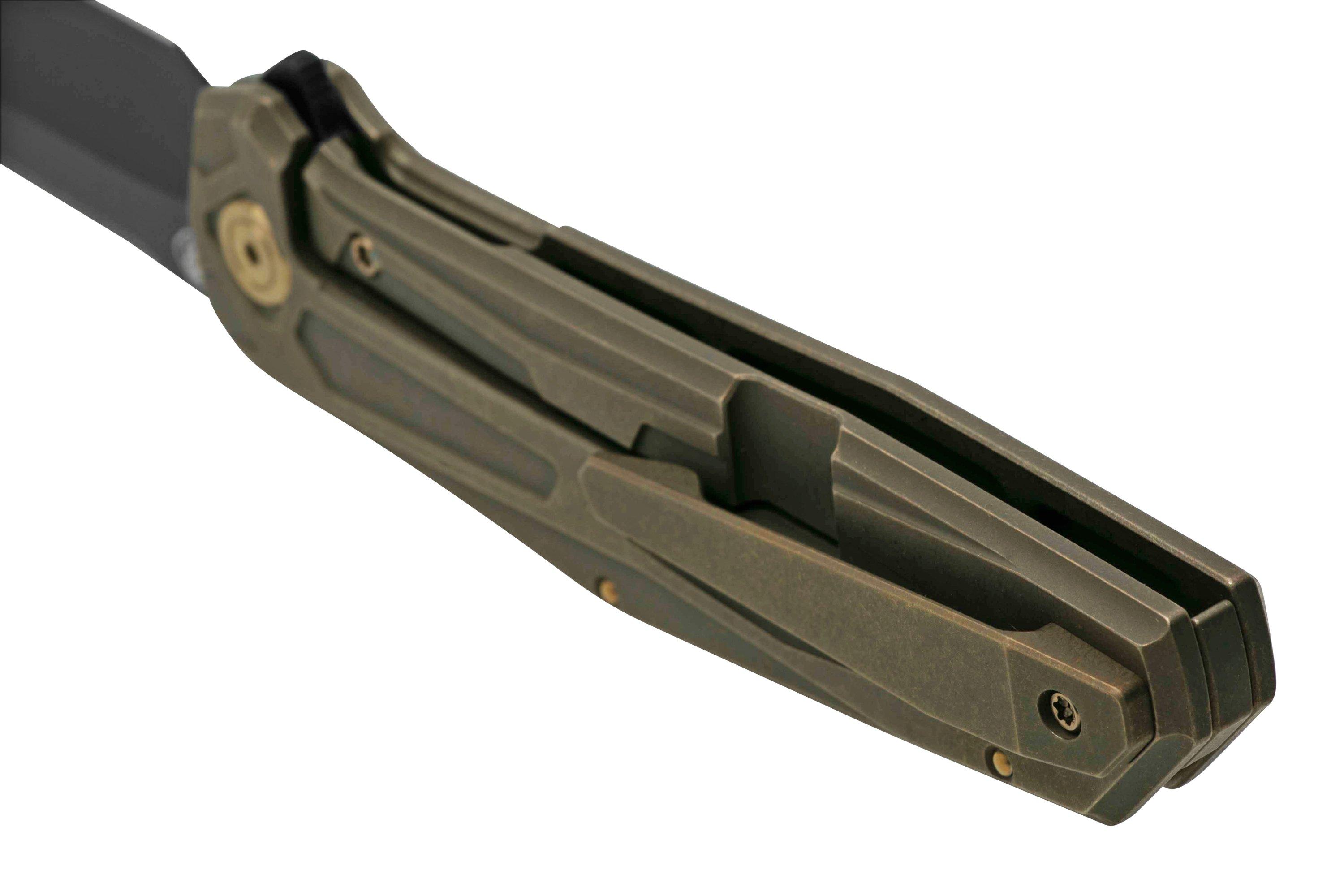 WE Knife Shadowfire WE22035-3 Bronze Titanium, Black Stonewashed ...