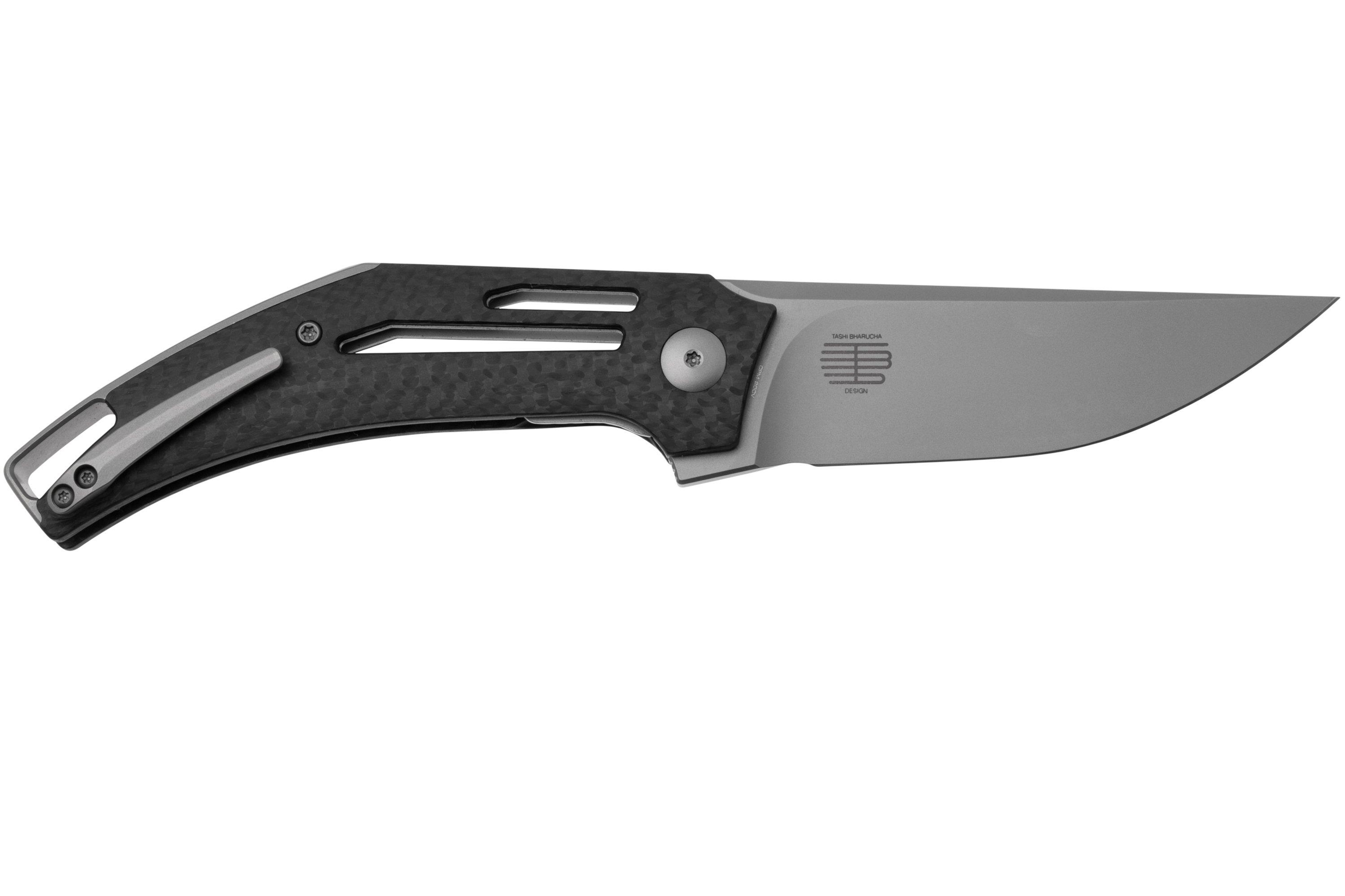 WE Knife Speedliner WE22045B-1 Silver Bead Blasted CPM 20CV, Twill ...