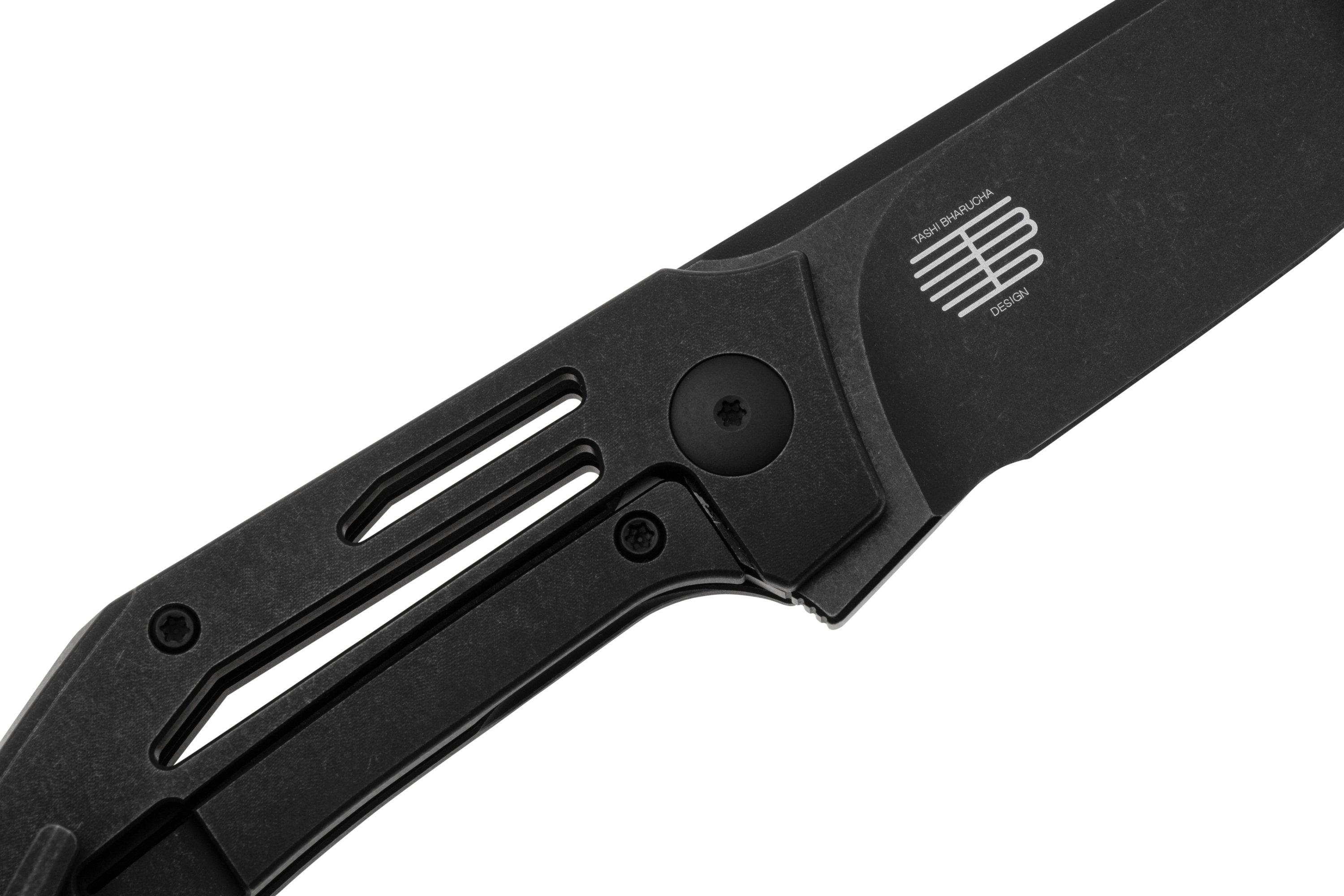 We Knife Speedliner We22045c 1 Blackwashed Cpm 20cv Blackwashed Titanium Zakmes Tashi Bharucha 