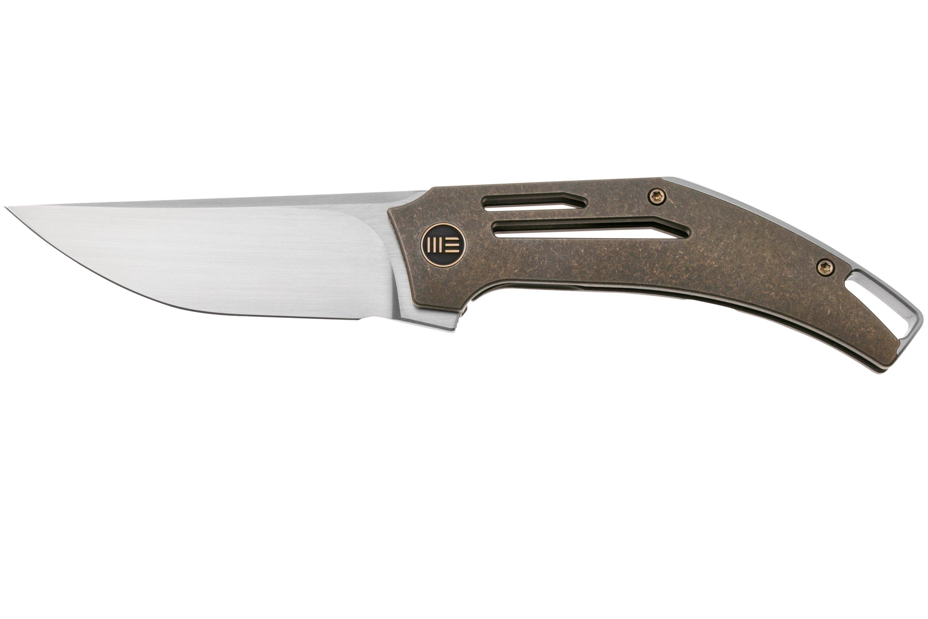 WE Knife Speedliner WE22045C-2 Hand Rubbed Satin CPM 20CV, Bronze ...